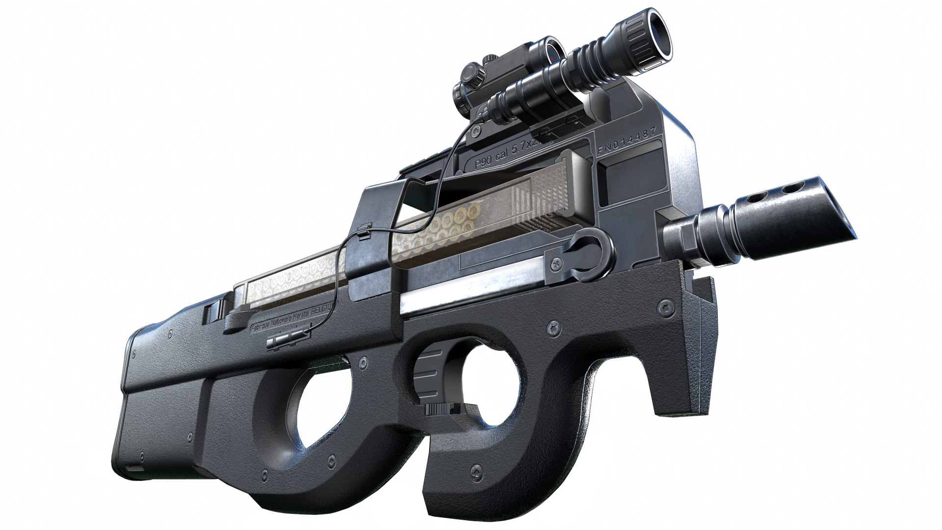 Fn weapon 3D model - TurboSquid 1518502