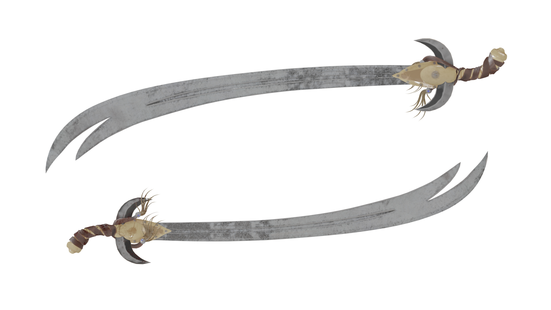 3D Duel Wielding Scimitar Swords Model - TurboSquid 1933783