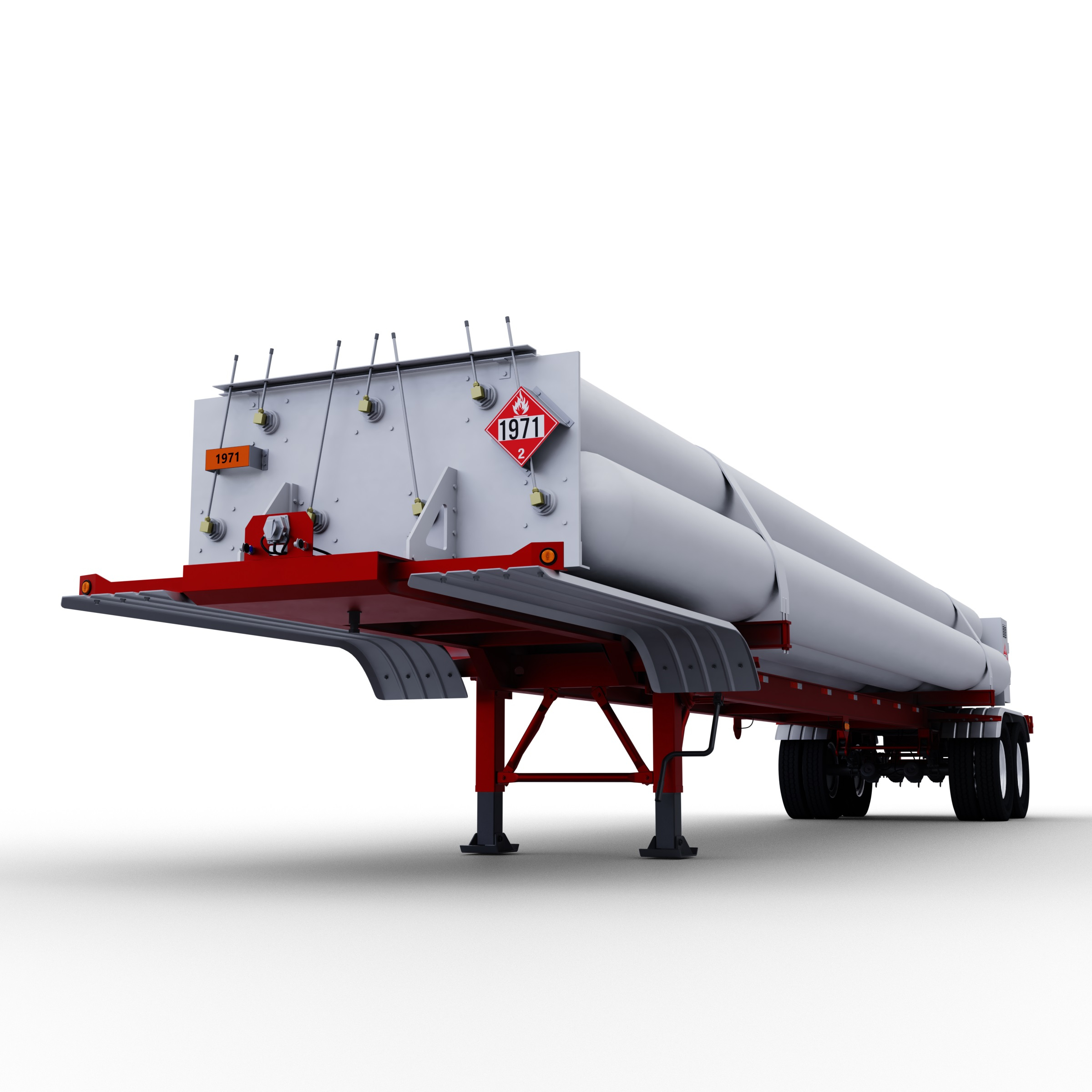 Tube trailer 3D model - TurboSquid 1262632