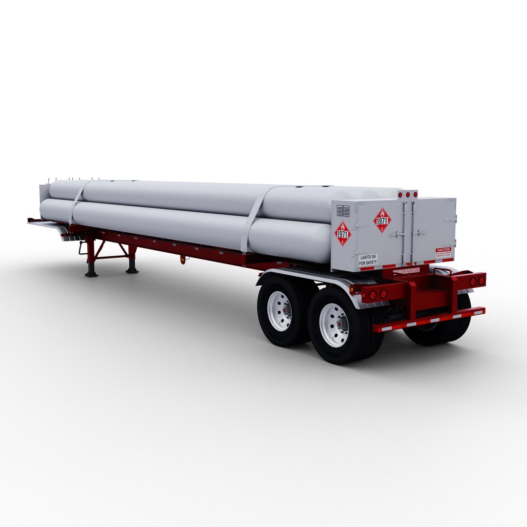 Tube Trailer 3D Model - TurboSquid 1262632