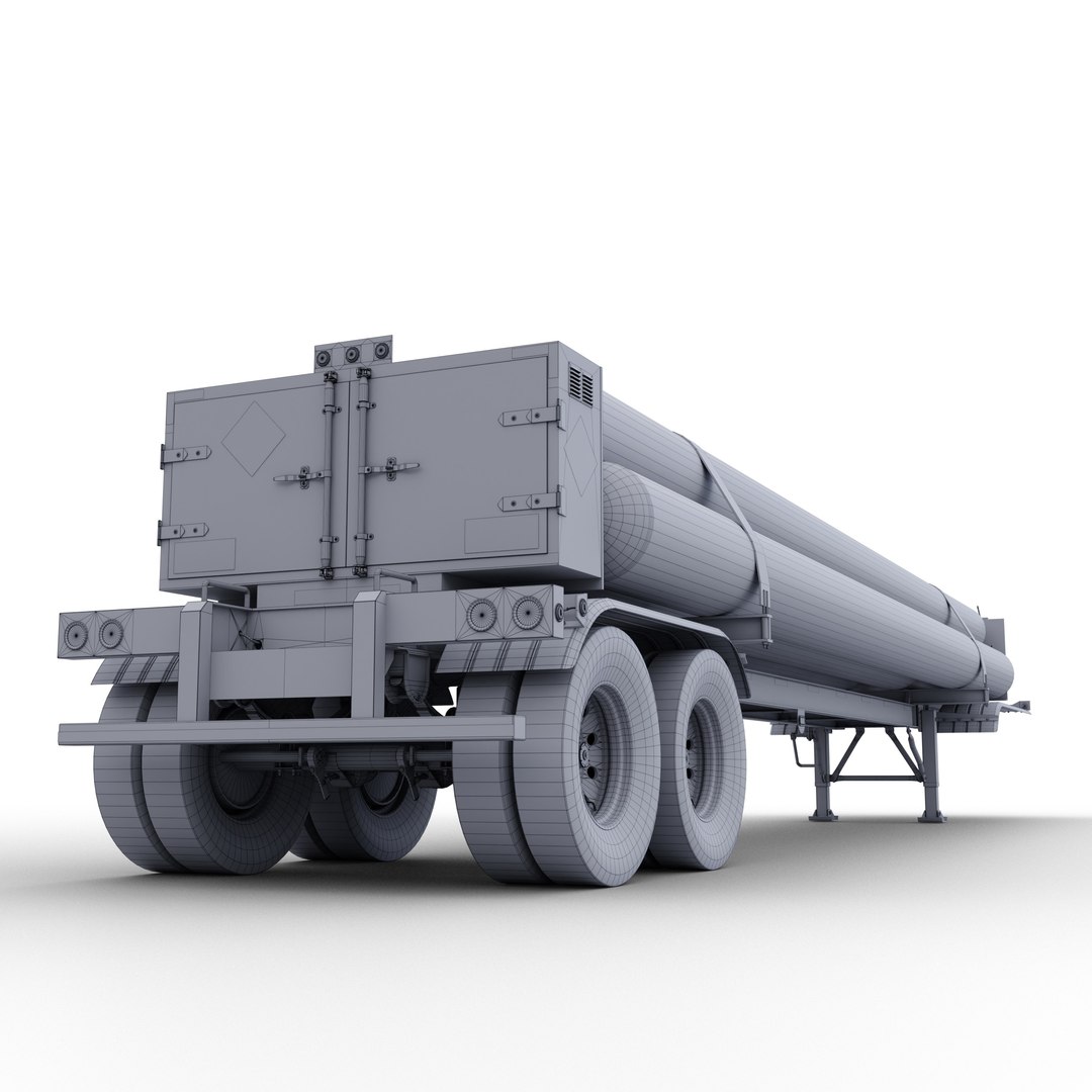 Tube Trailer 3D Model - TurboSquid 1262632