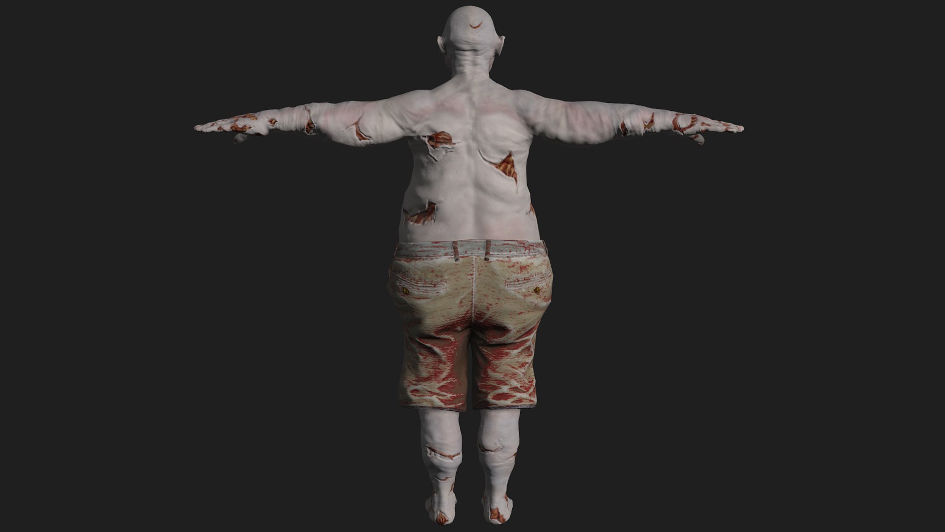 3D Zombie Obese Model - TurboSquid 1663469