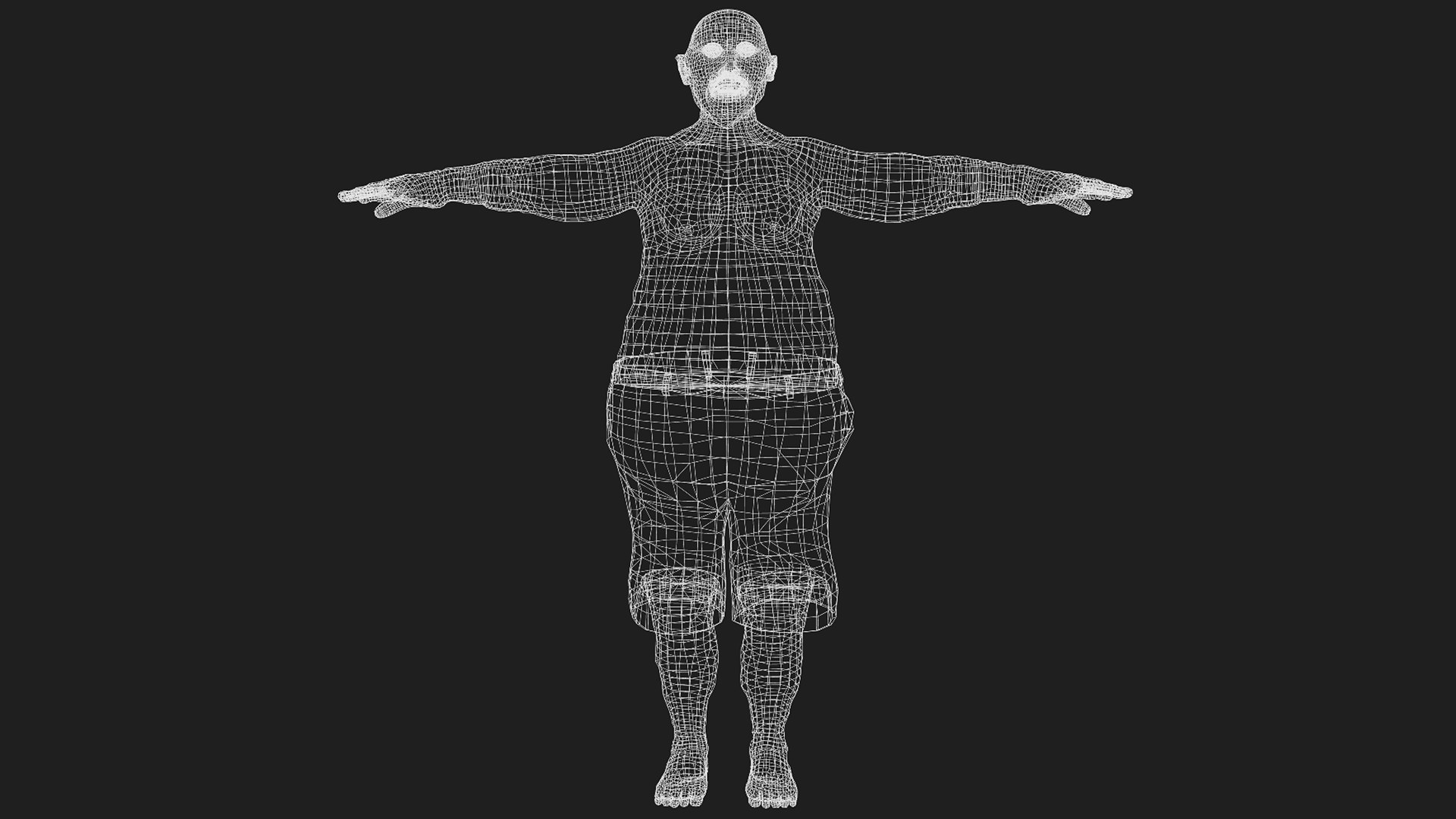 3D Zombie Obese Model - TurboSquid 1663469