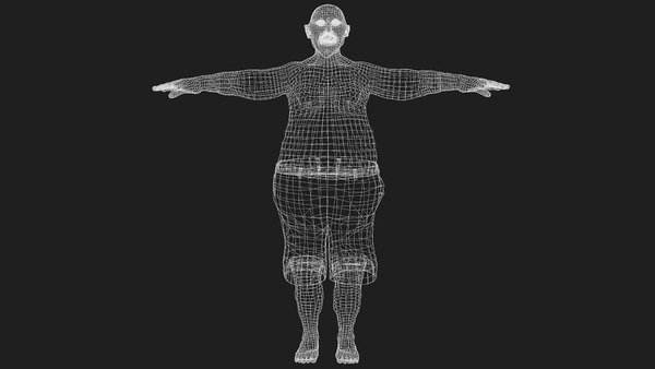 3D zombie obese model - TurboSquid 1663469