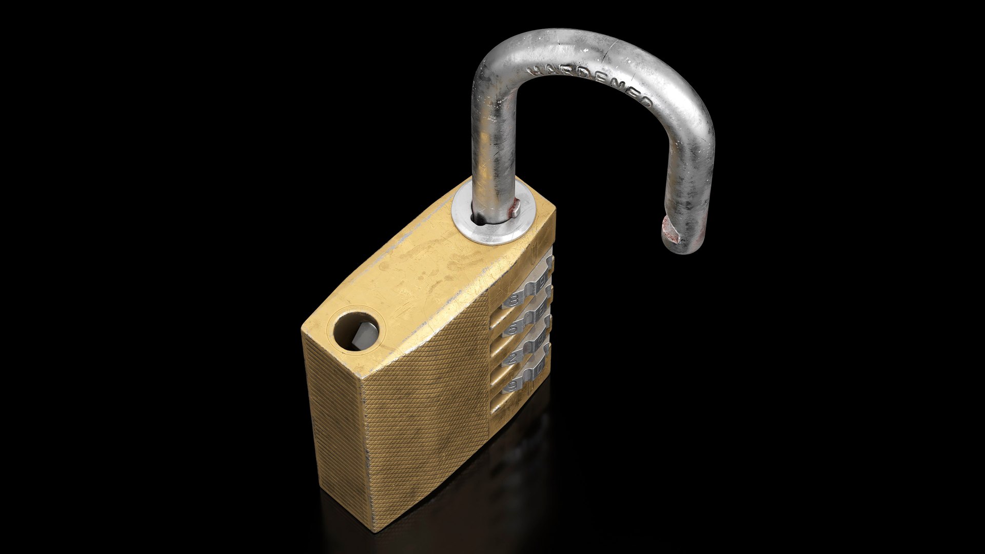 3D Combination Padlock PBR Model - TurboSquid 2401955