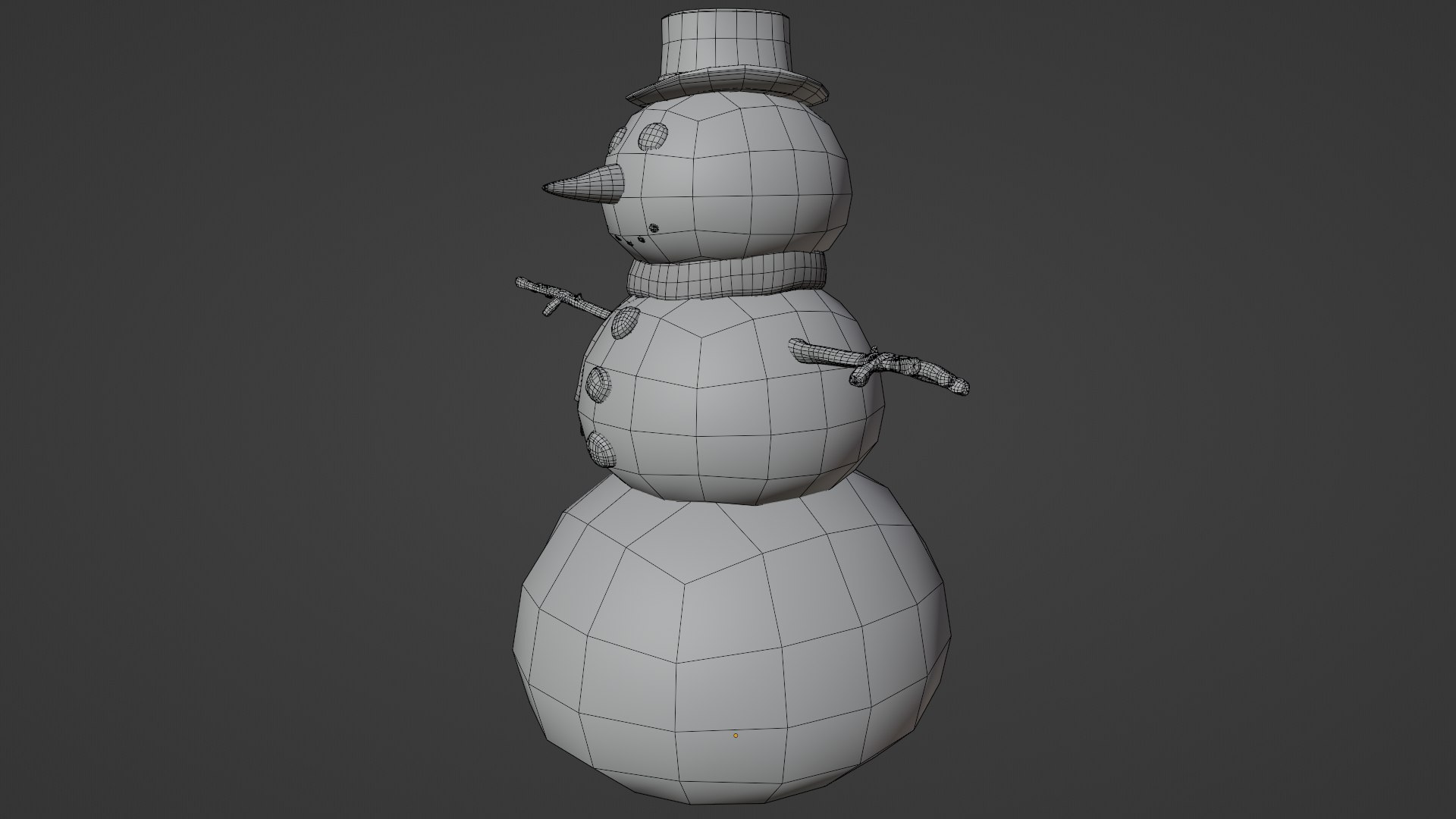 3D Snowman Model - TurboSquid 2333327