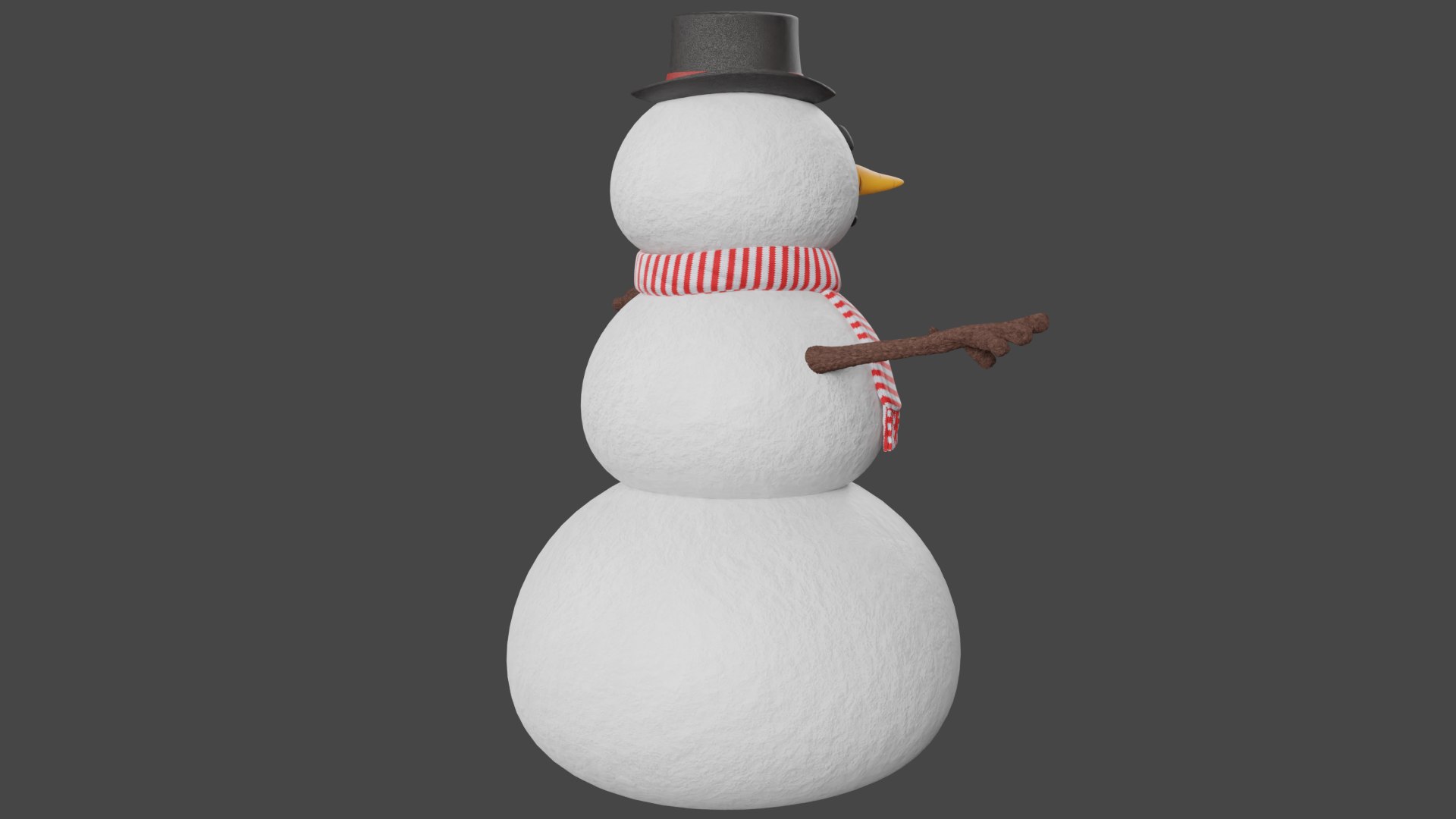 3D Snowman Model - TurboSquid 2333327