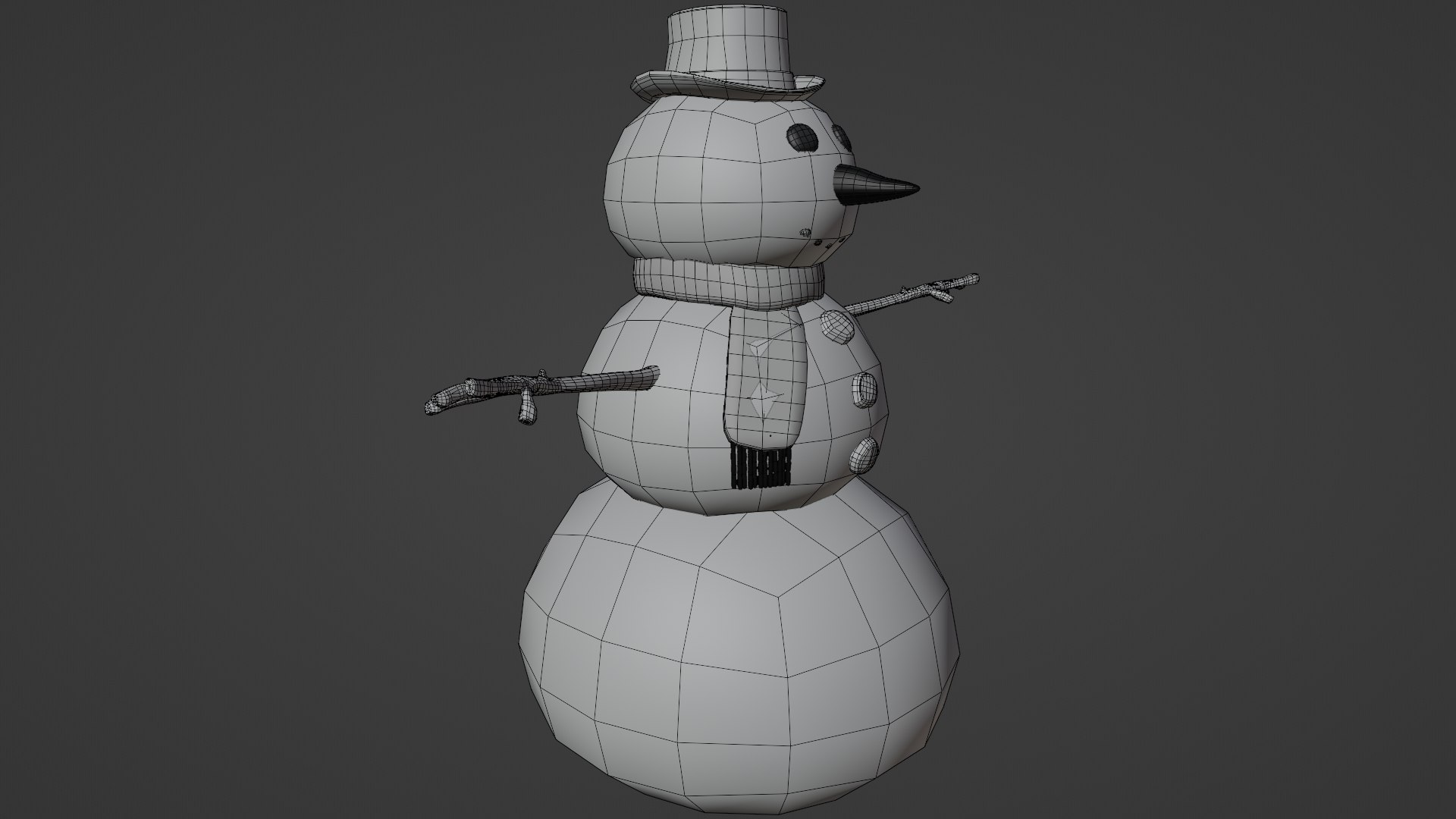 3D Snowman Model - TurboSquid 2333327