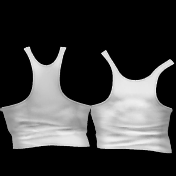 Male Slim Vest Tank Top 3D model - TurboSquid 1820219