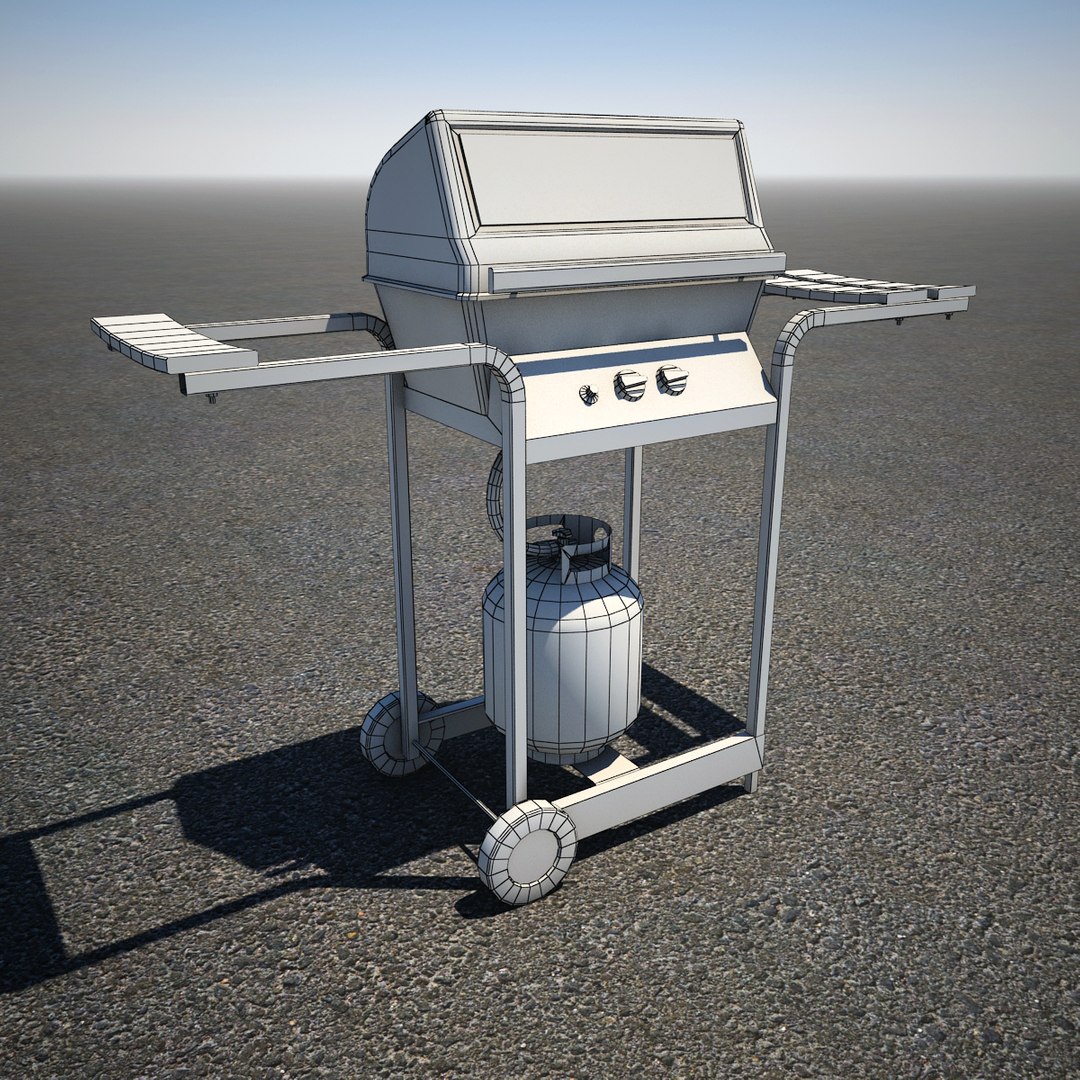 Gas Grill 3d Model