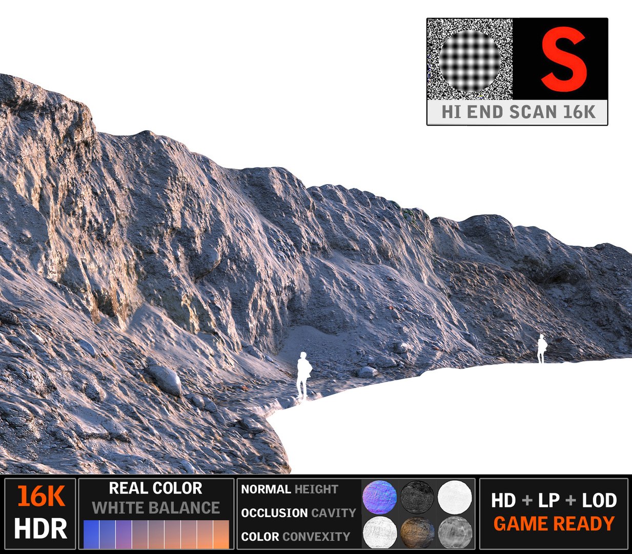 3d Sand Cliff 16k