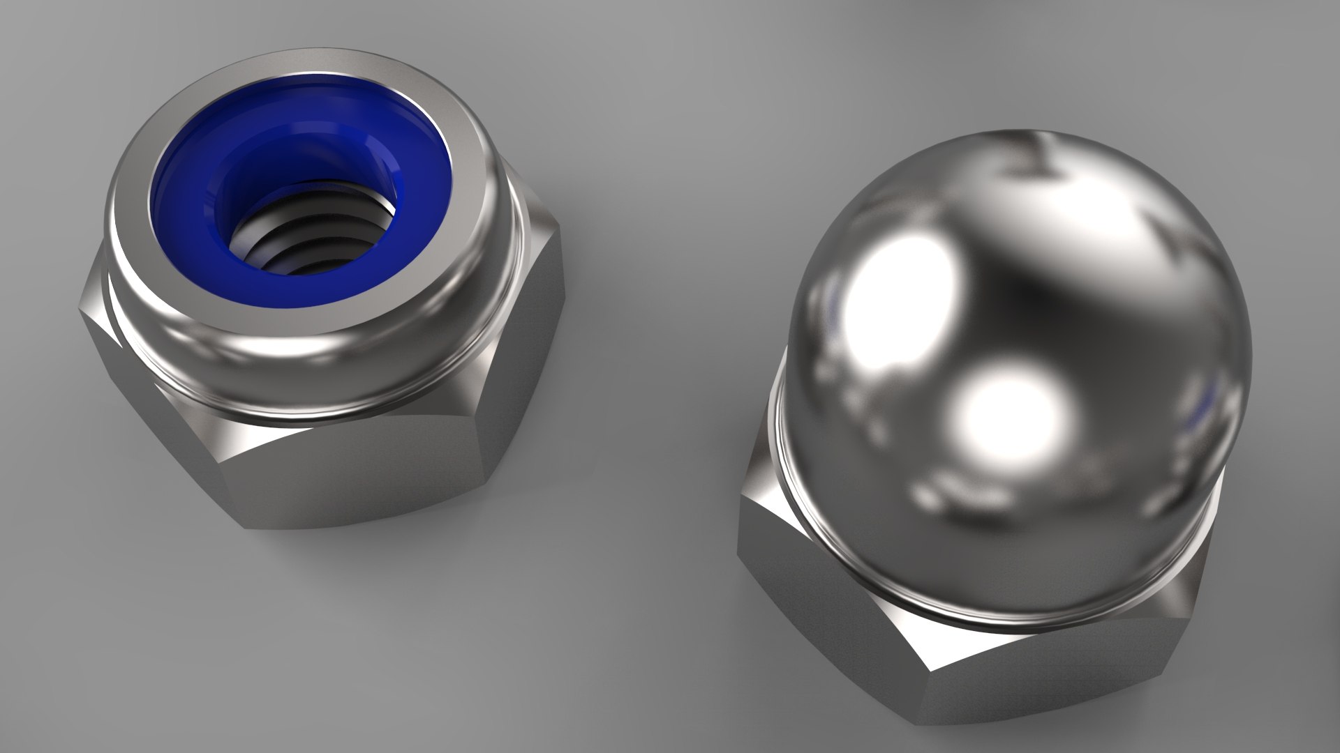 M3 Bolts Nuts Set 3D Model - TurboSquid 1641032