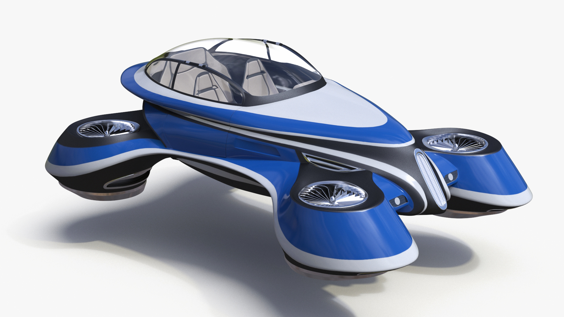 Hover Car Concept By Lazzarini Blue 3D - TurboSquid 2272807