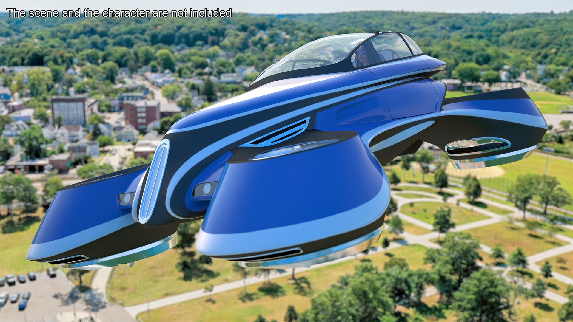 Hover Car Concept By Lazzarini Blue 3D - TurboSquid 2272807
