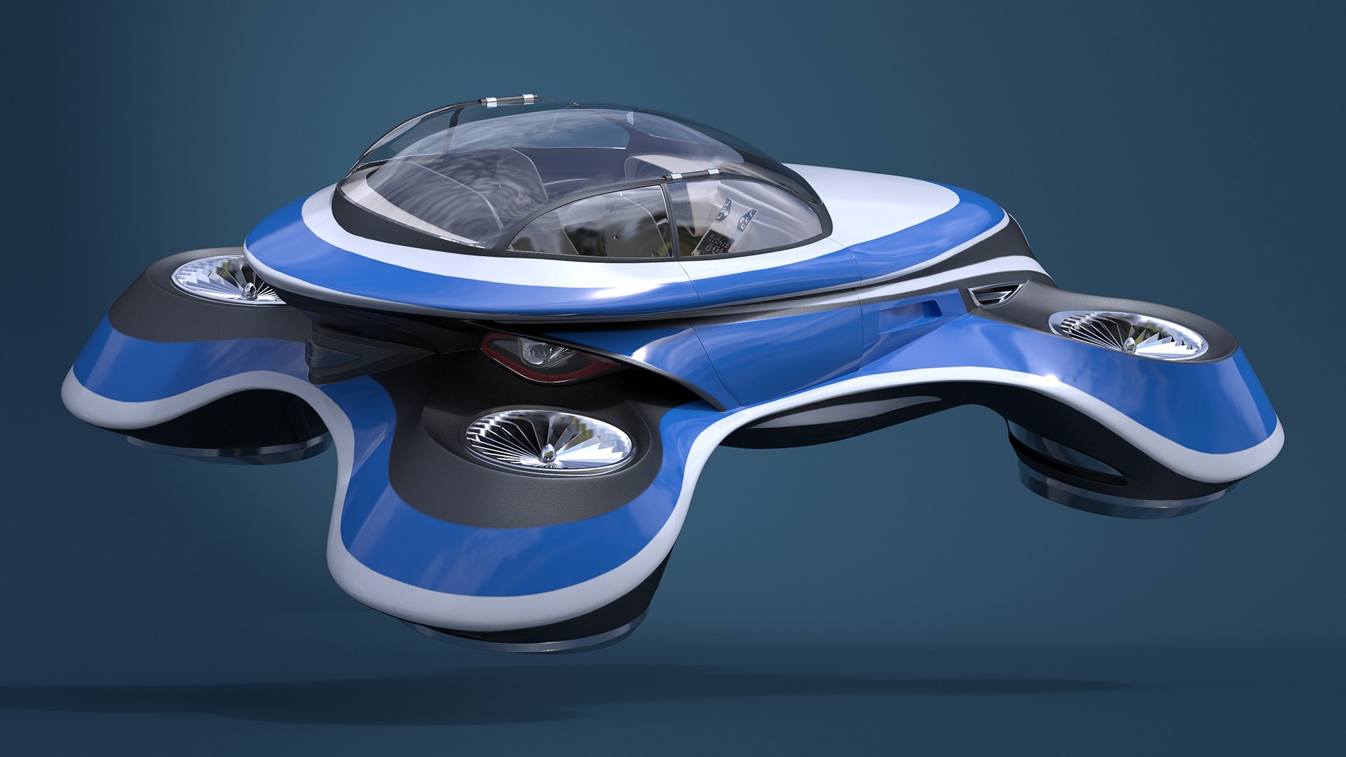Hover Car Concept By Lazzarini Blue 3D - TurboSquid 2272807