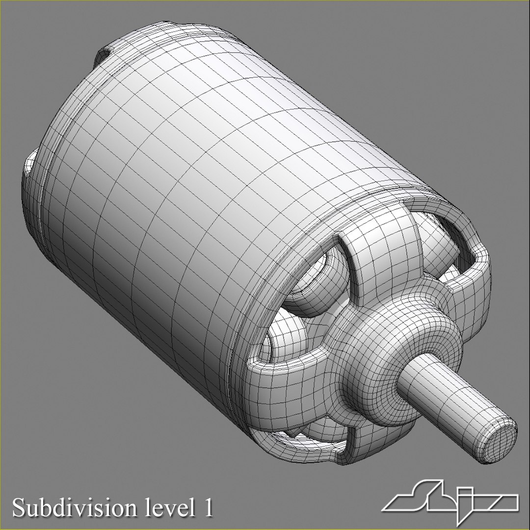 3ds max brushless electric motor simplified