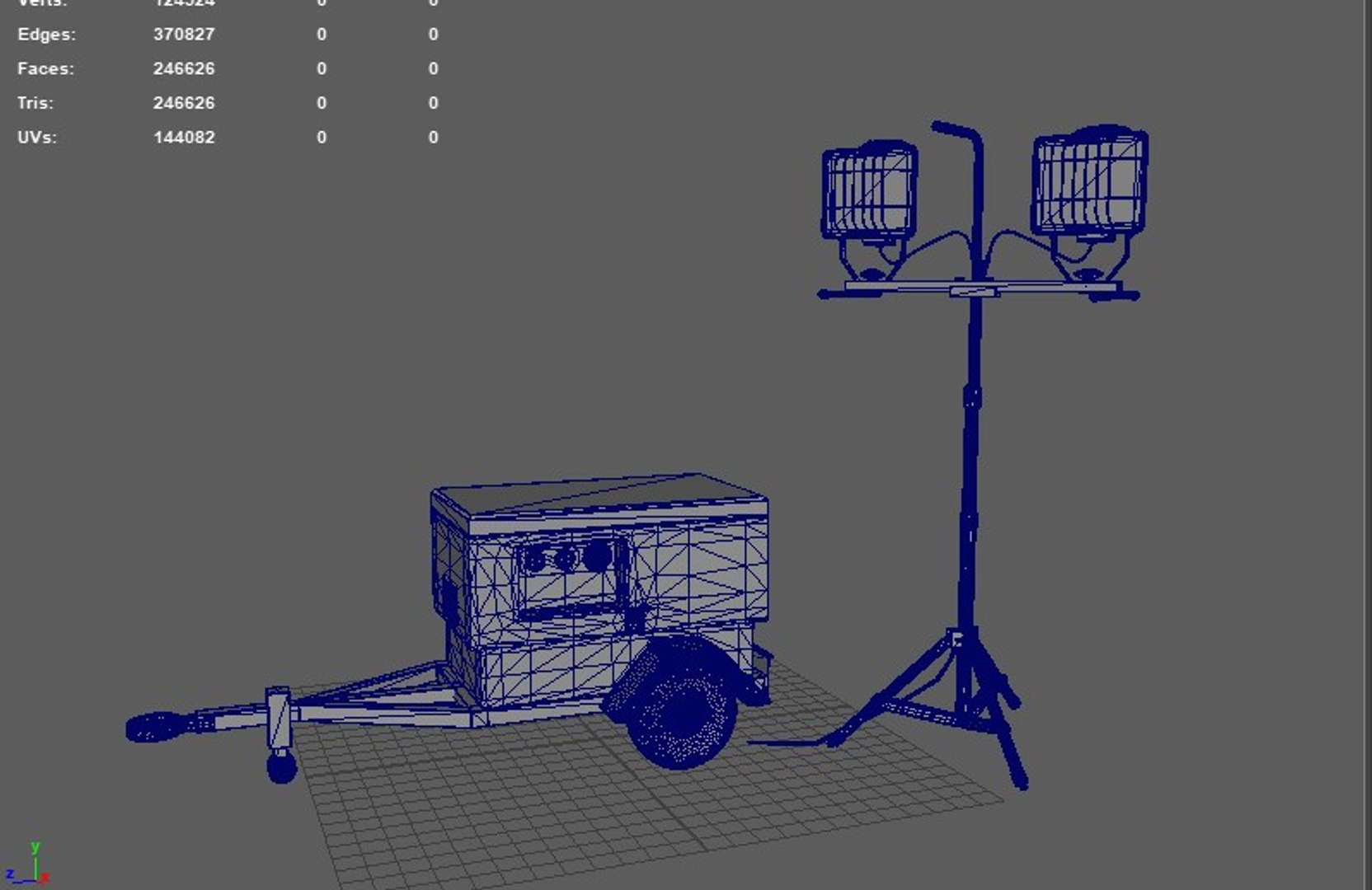 Light Stand With Generator 3D Model Model - TurboSquid 2370815