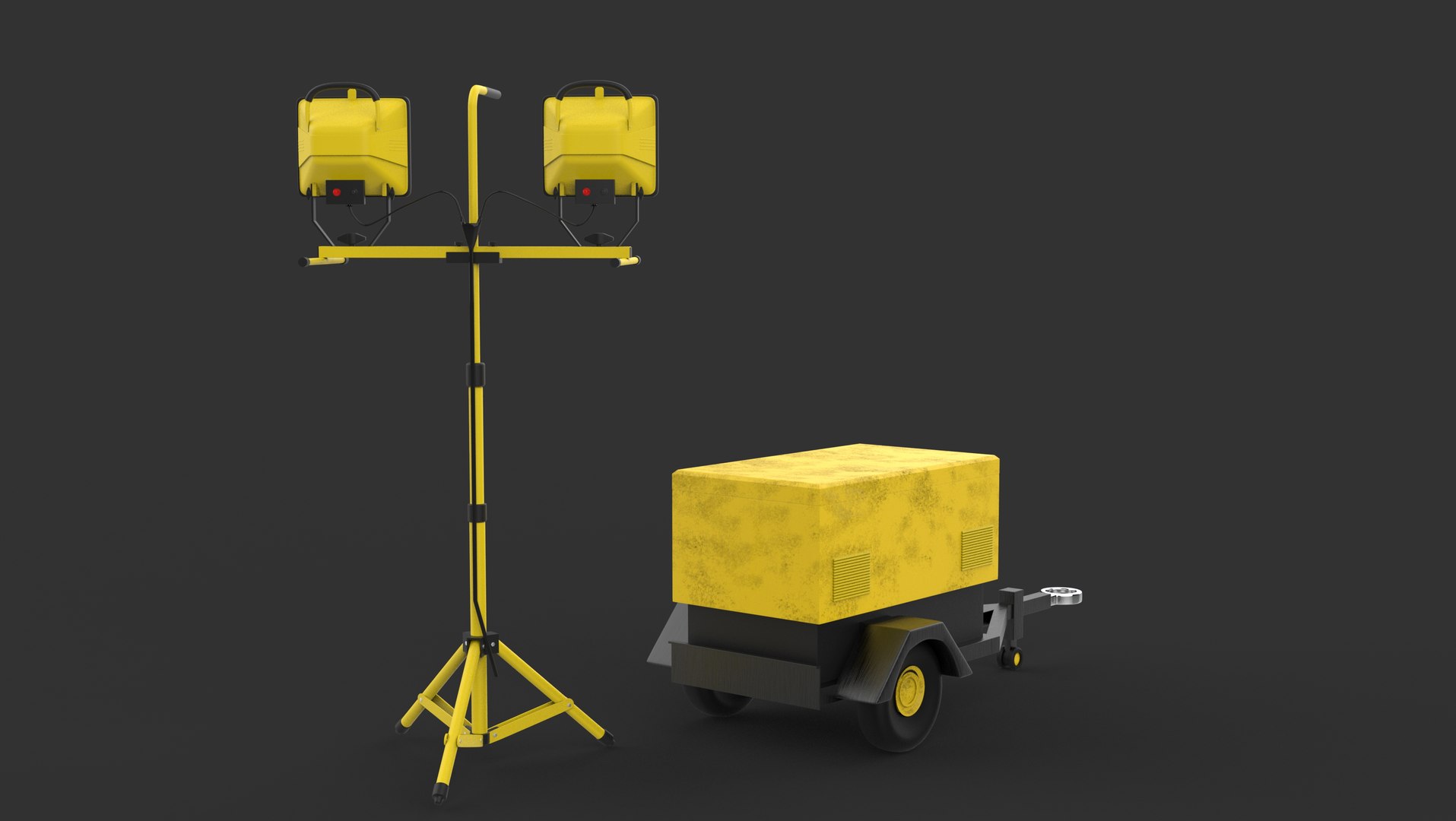 Light Stand With Generator 3D Model Model - TurboSquid 2370815