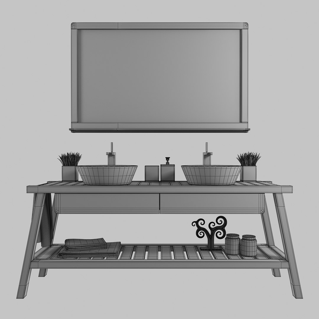 Prim vanity unit 3D model - TurboSquid 1261091