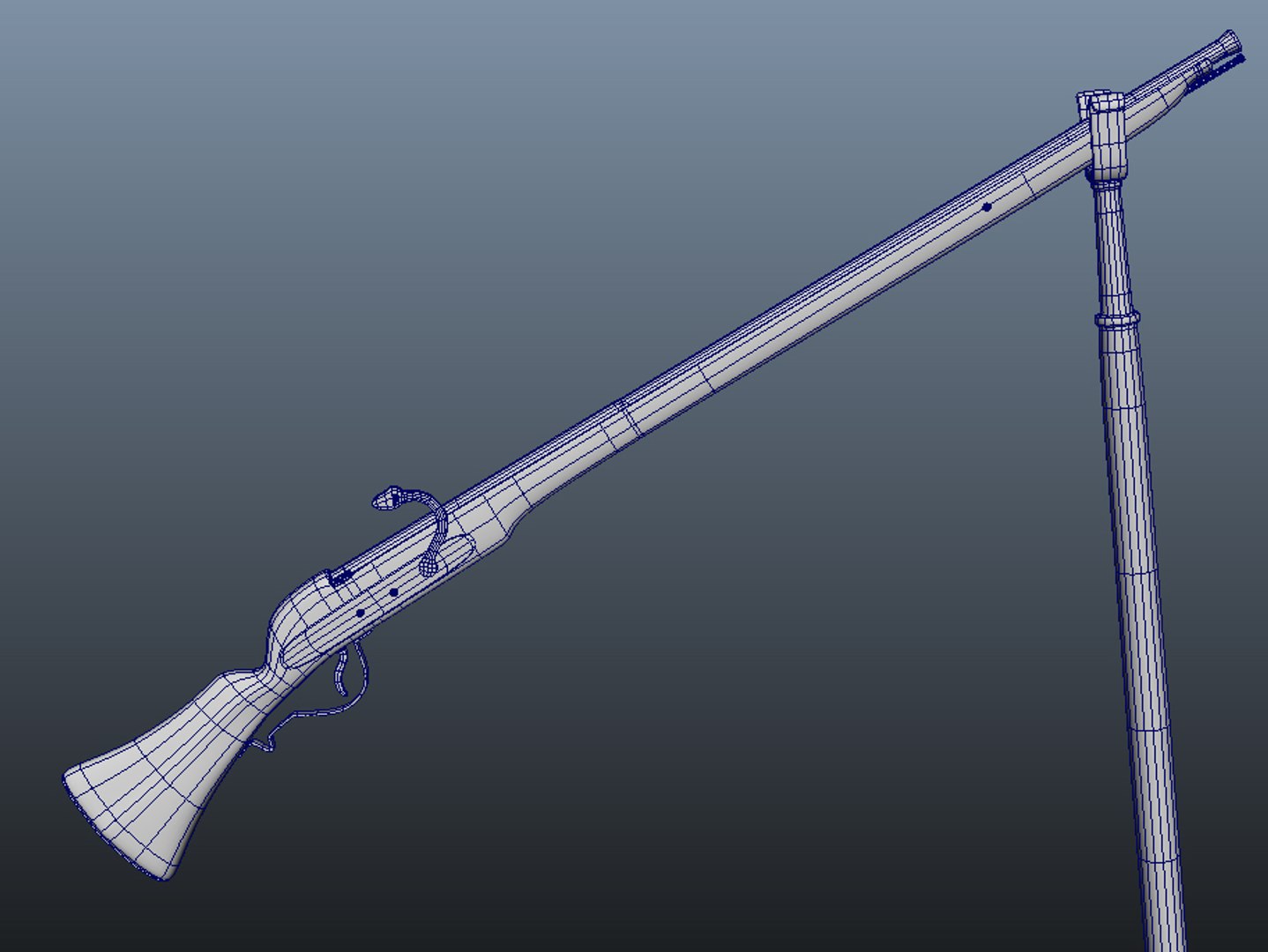 3ds Max Musket Gun