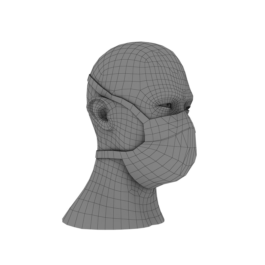 Surgical Mask 3D Model - TurboSquid 1546064
