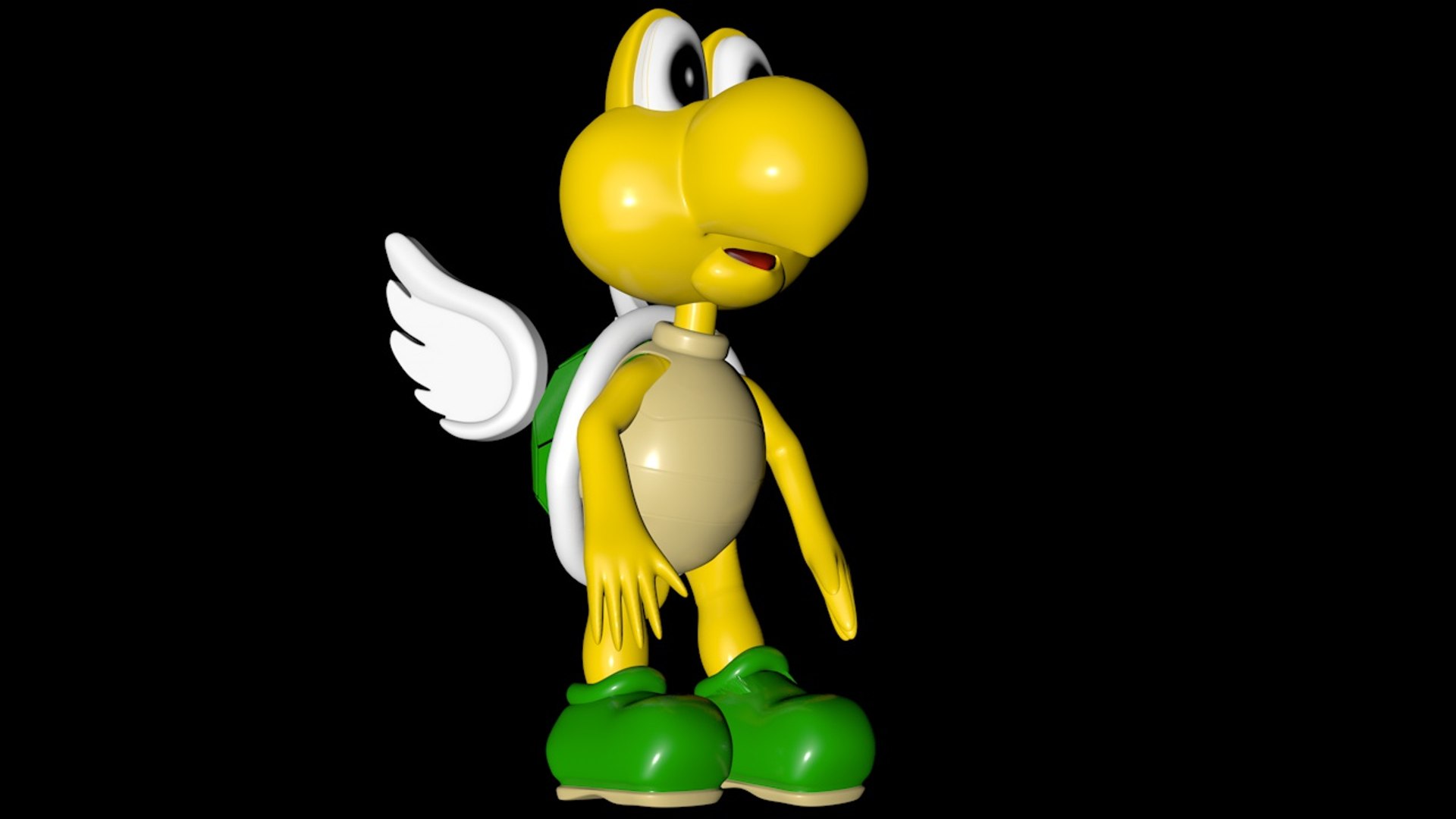 3d Model Winged Turtle