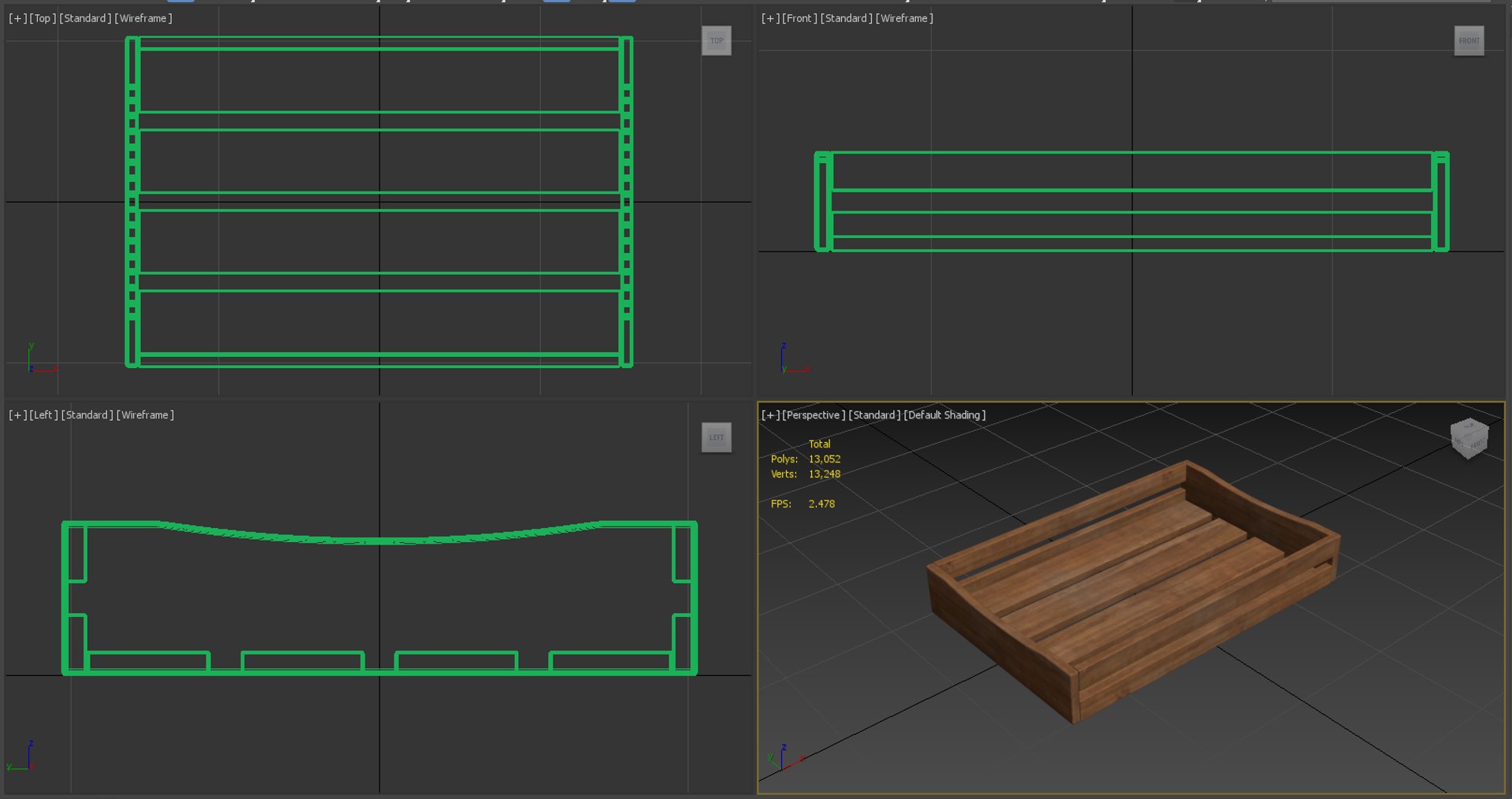Wooden case 3D model - TurboSquid 1868593