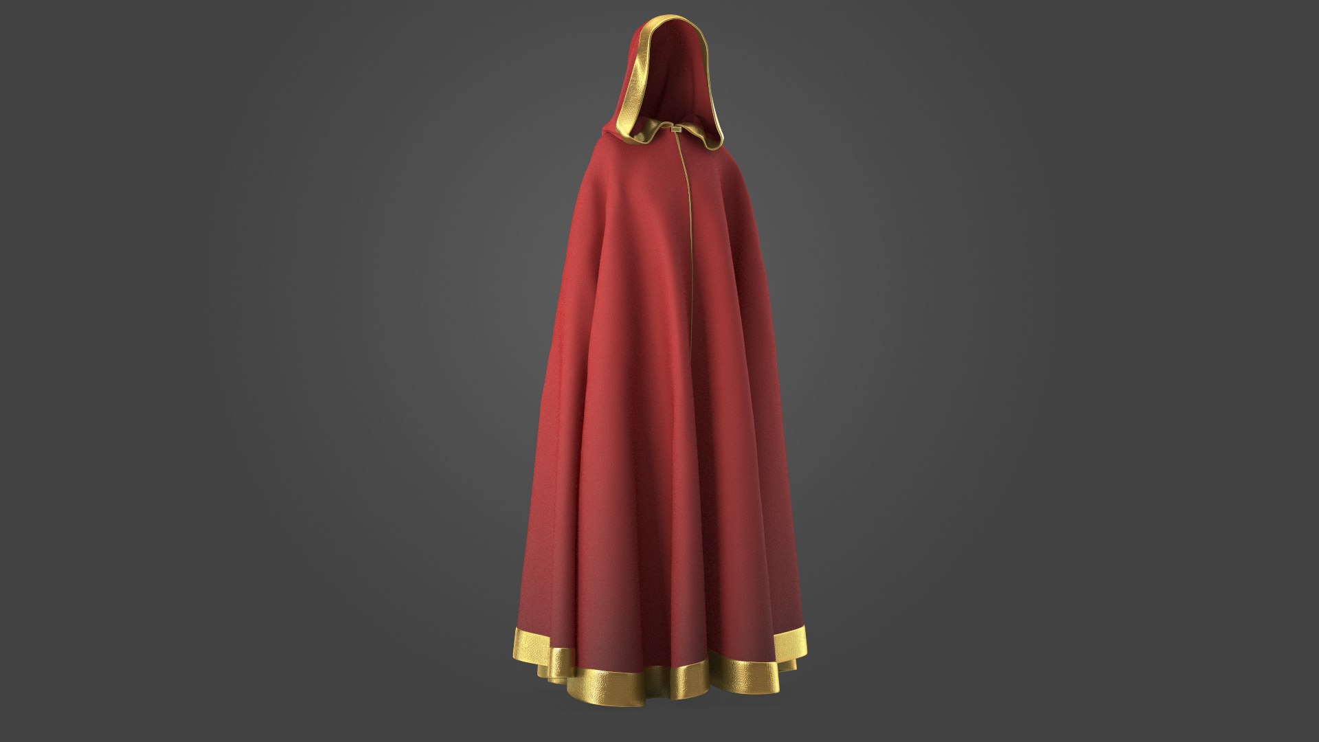 Medieval hooded cloak 3D model - TurboSquid 1601227
