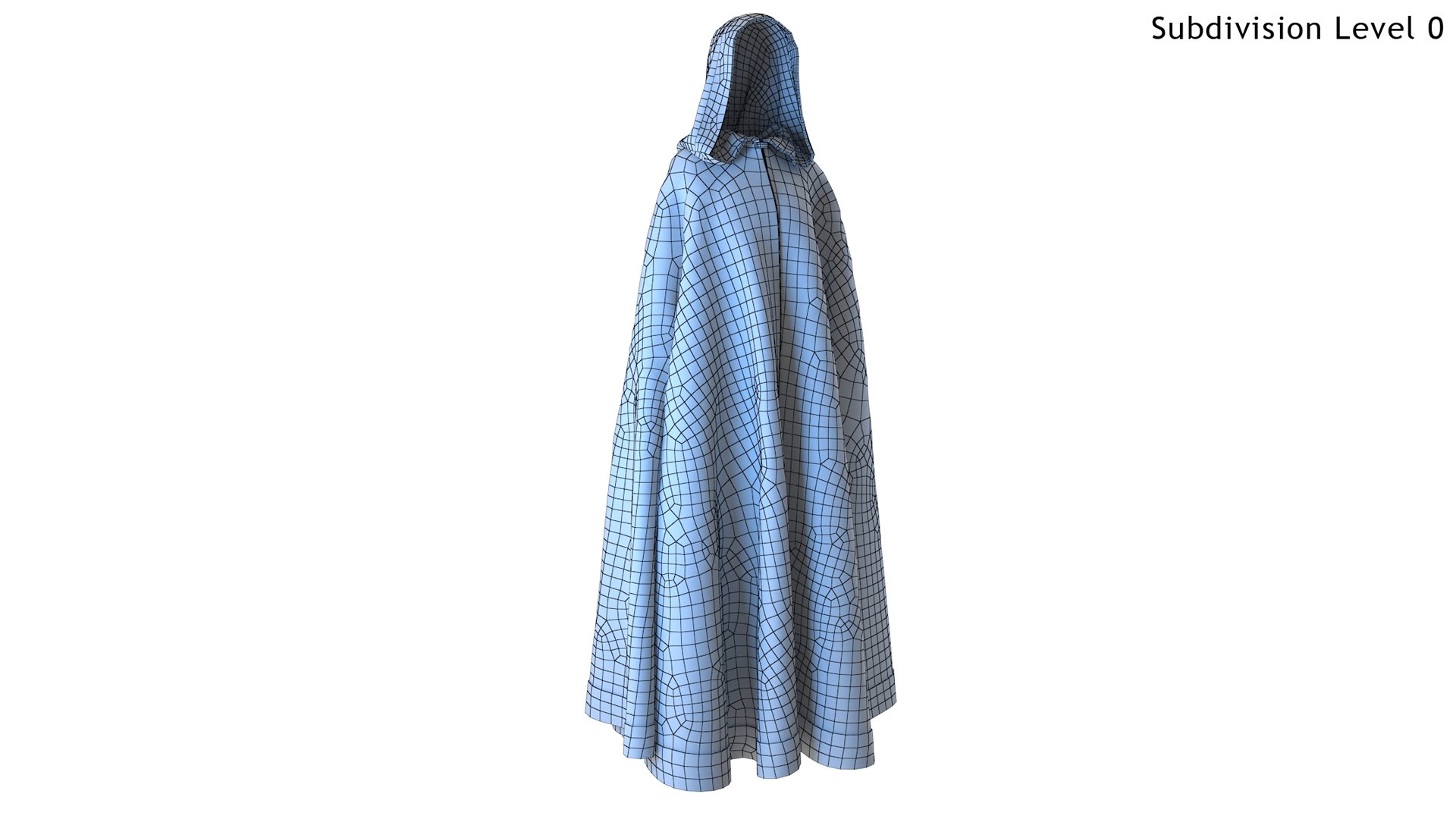 Medieval Hooded Cloak 3D Model - TurboSquid 1601227