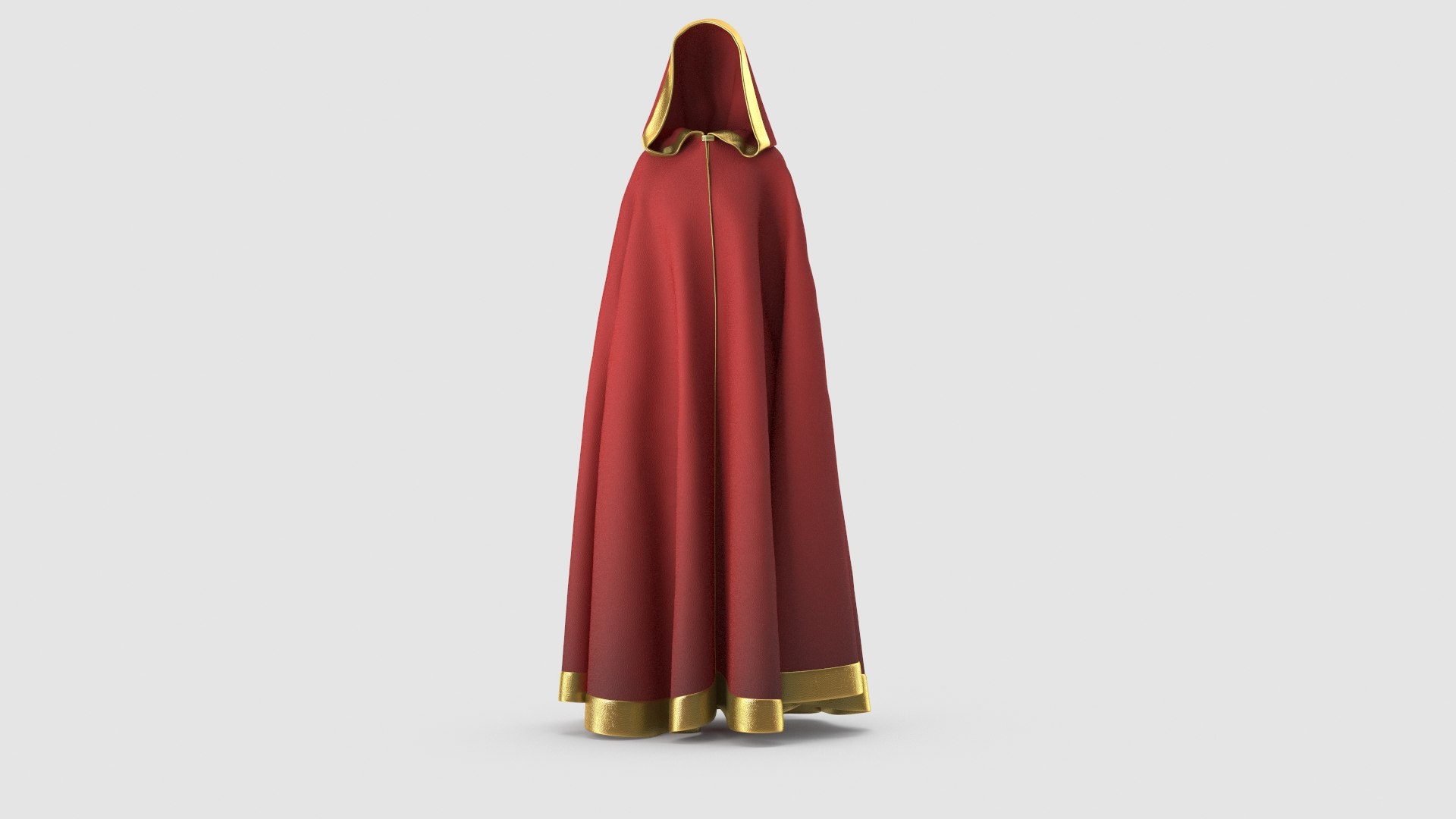 Medieval Hooded Cloak 3D Model - TurboSquid 1601227