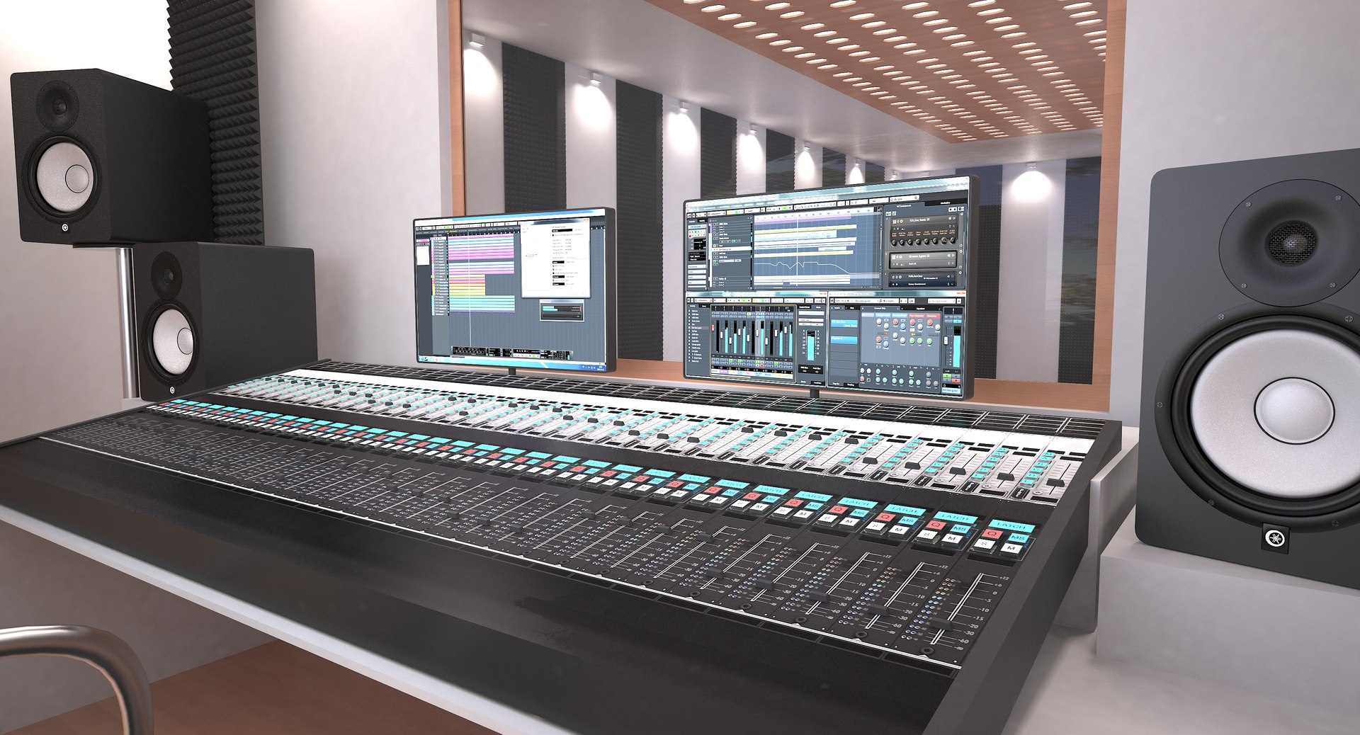 Record studio 3D model - TurboSquid 1254900