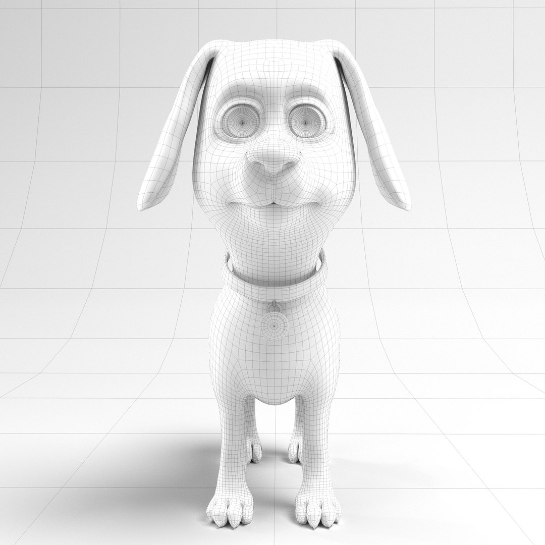 3D Ruby Cartoon Dog Rig Maya - TurboSquid 2207073