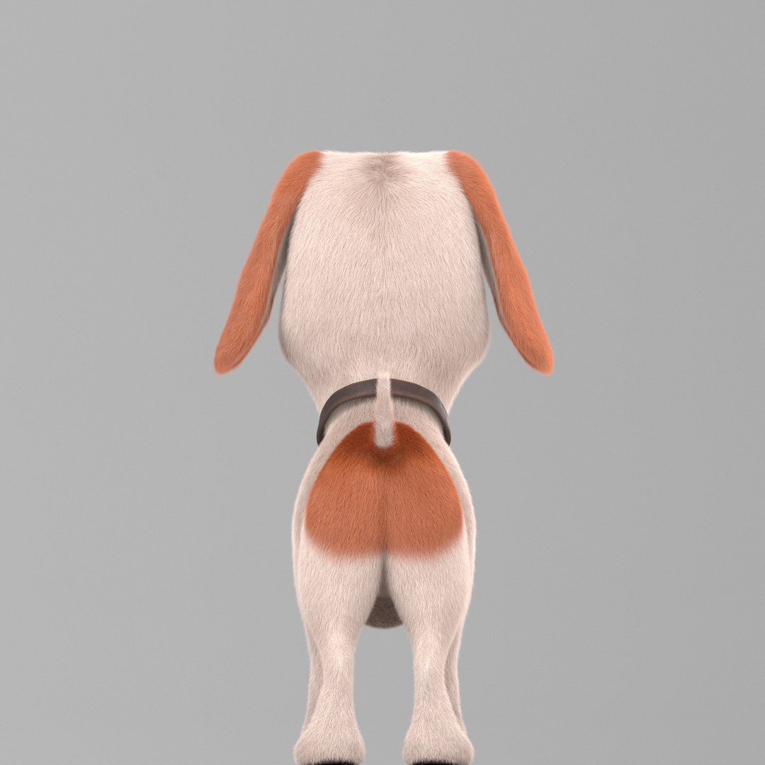 3D Ruby Cartoon Dog Rig Maya - TurboSquid 2207073