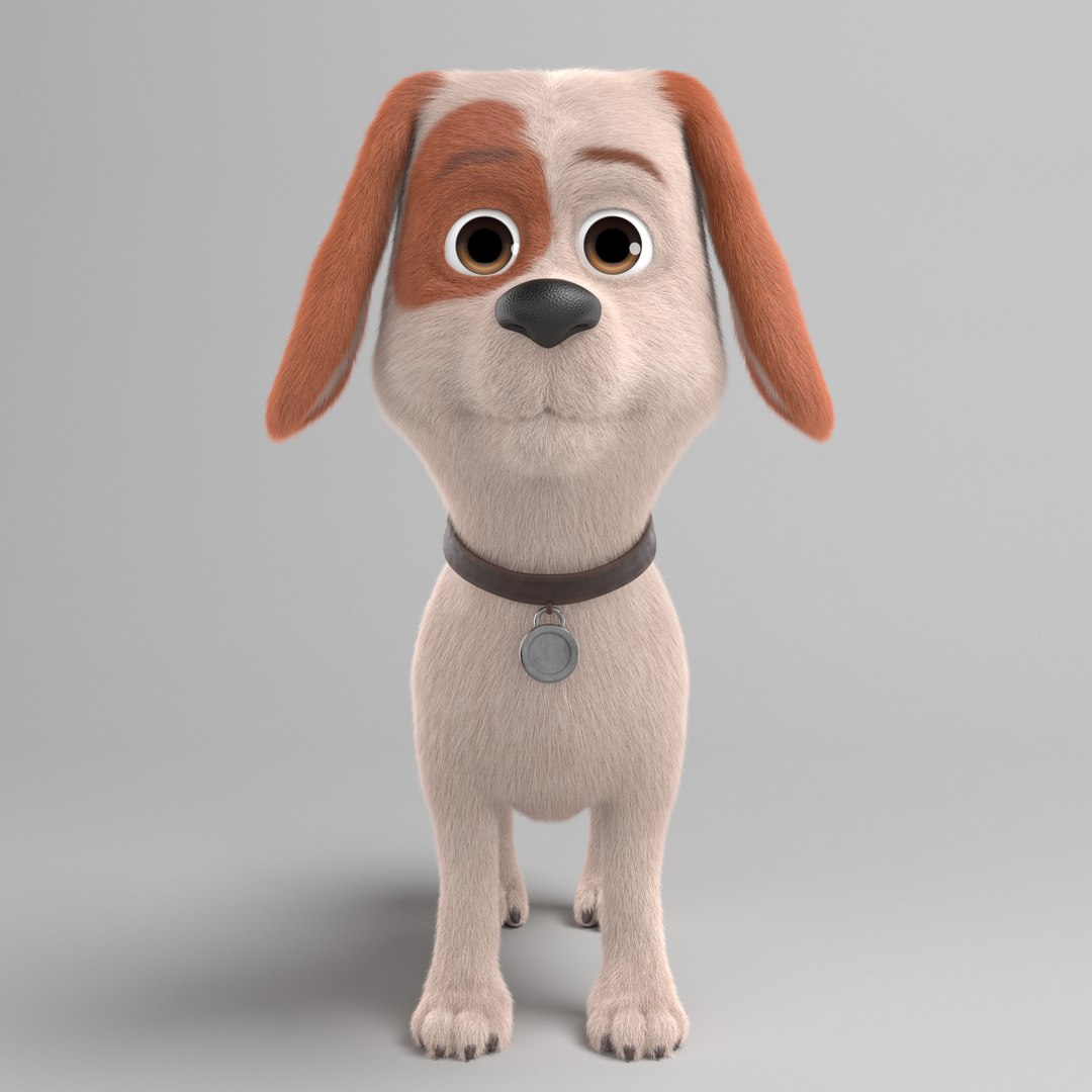 3D Ruby Cartoon Dog Rig Maya - TurboSquid 2207073