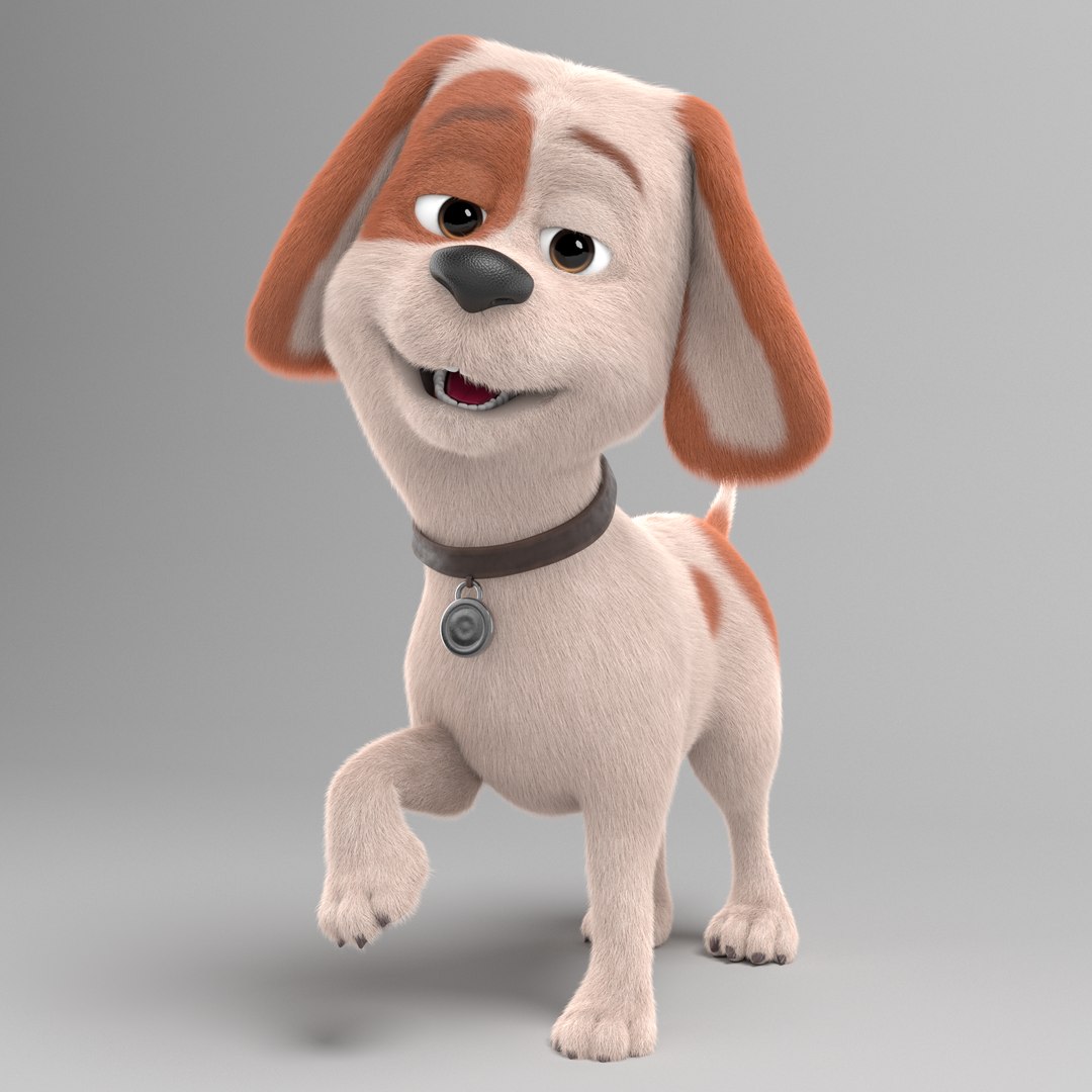 3D Ruby Cartoon Dog Rig Maya - TurboSquid 2207073