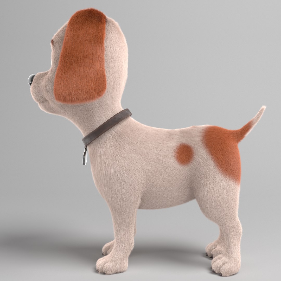 3D Ruby Cartoon Dog Rig Maya - TurboSquid 2207073