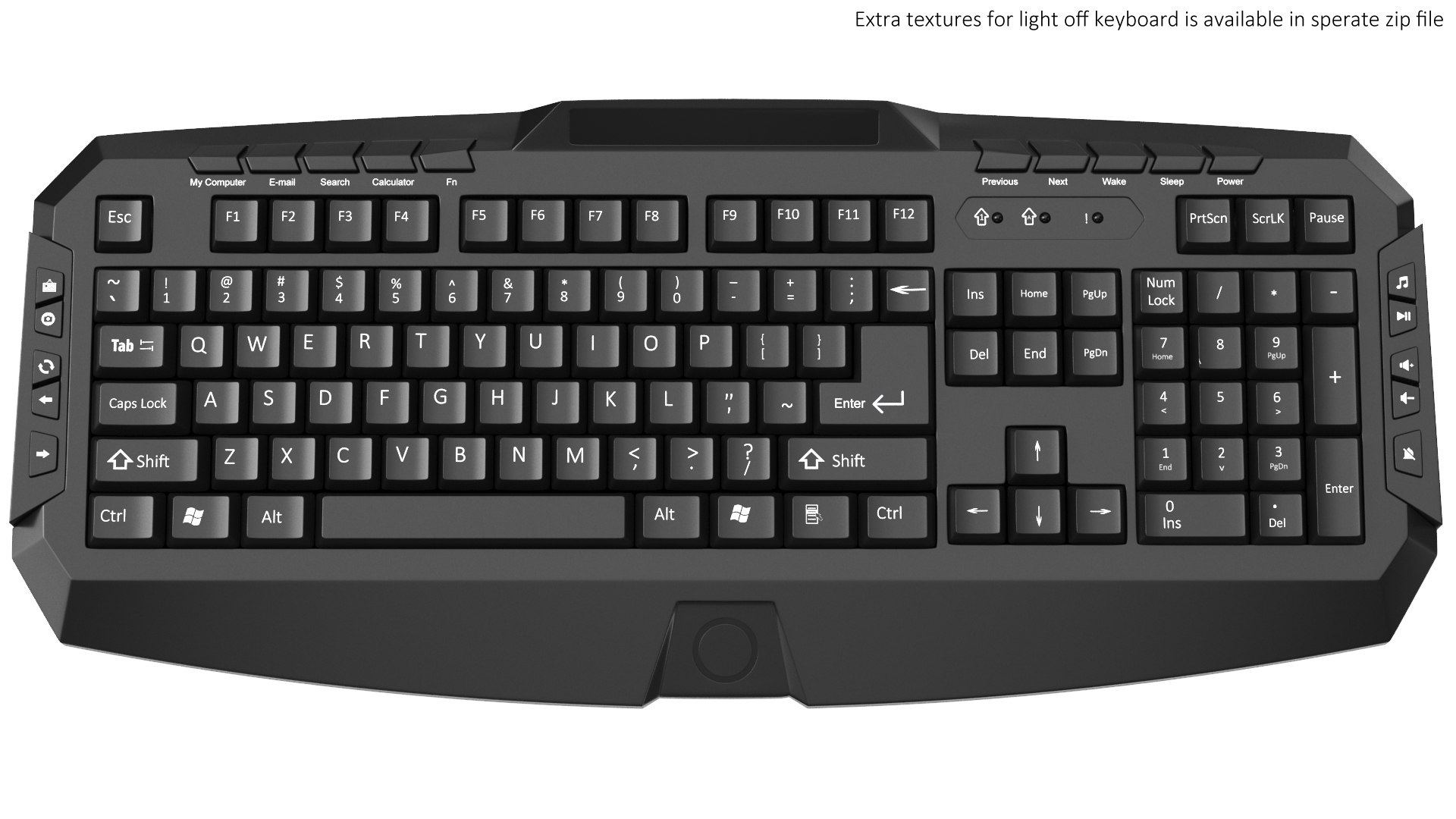 3D Two Detailed Computer Keyboard - TurboSquid 2194816