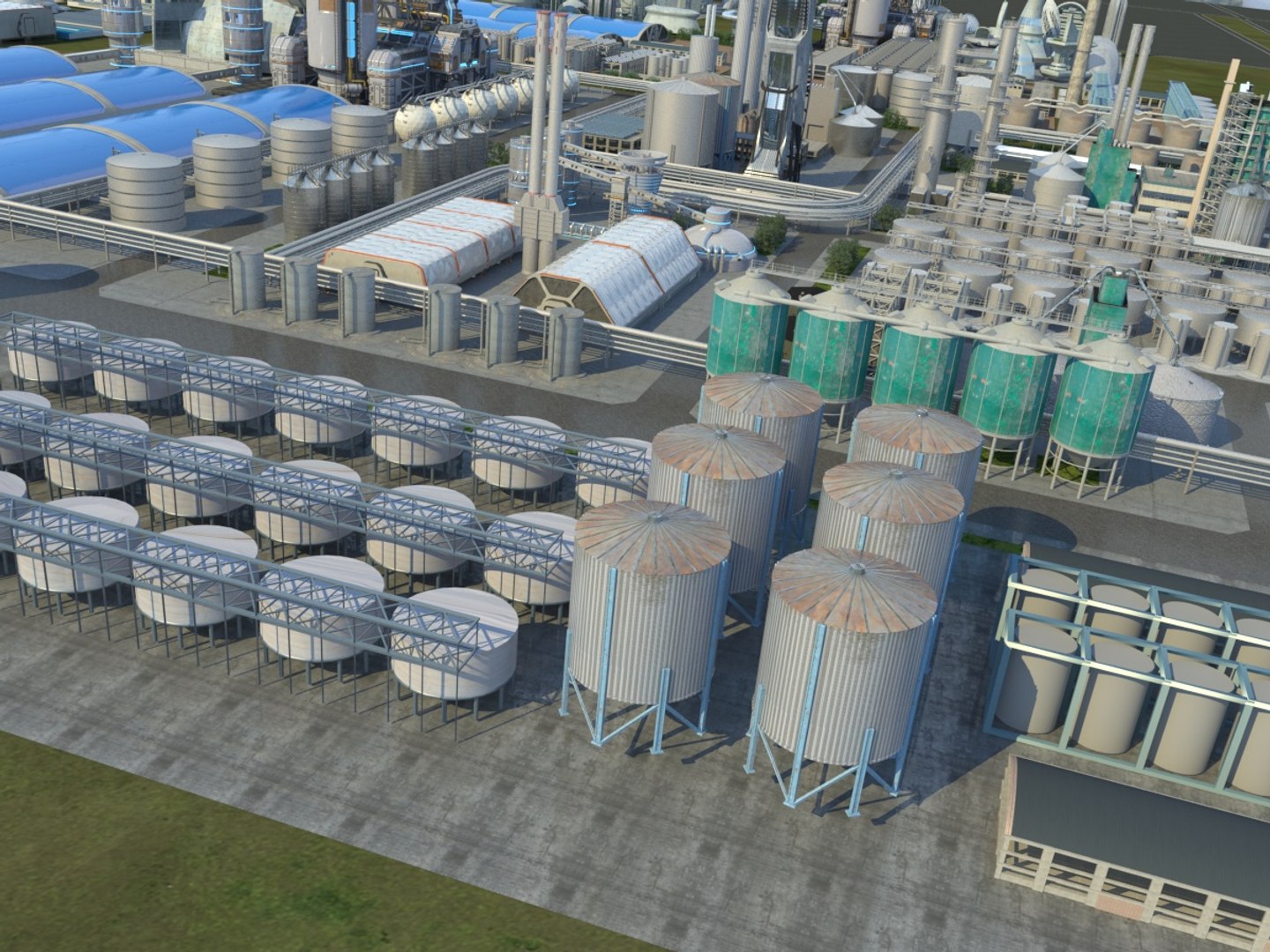 Futuristic Factory 3D model - TurboSquid 1889481