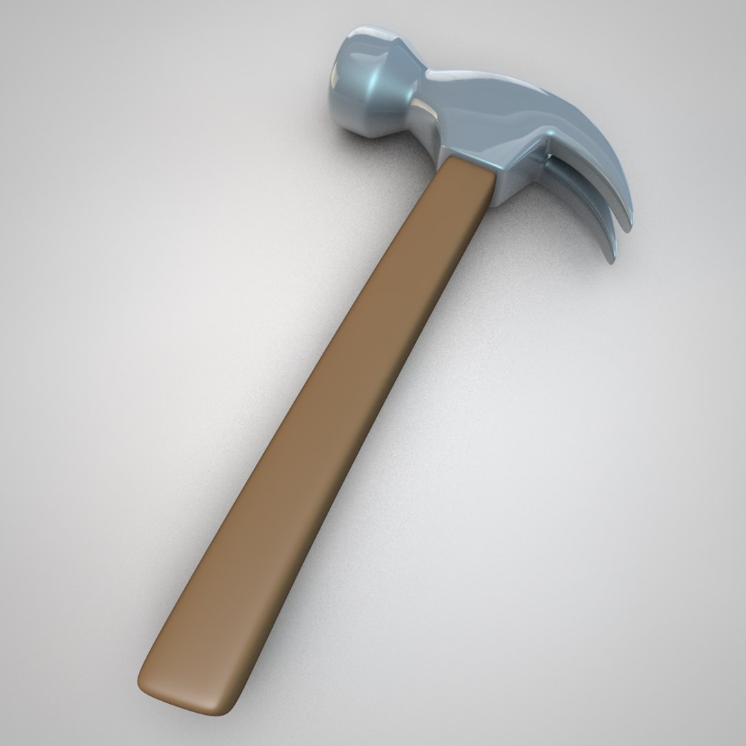3D Model Hammer Cartoon - TurboSquid 1365663