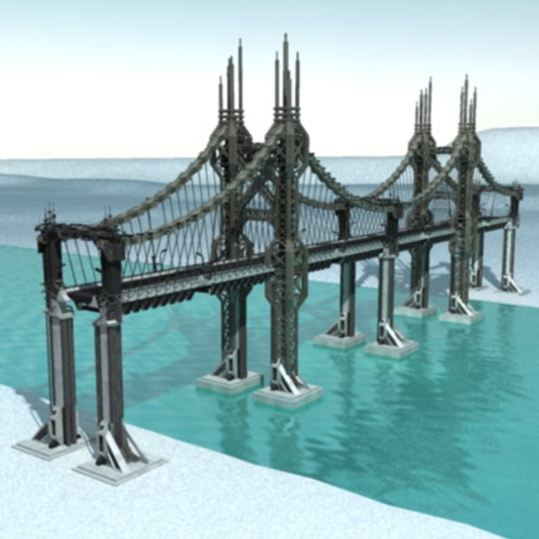 3d Futuristic Bridge