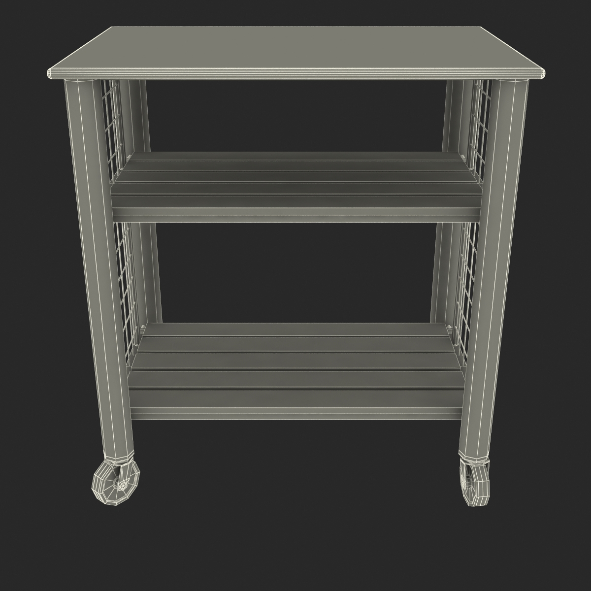 3d rolling cart kitchen