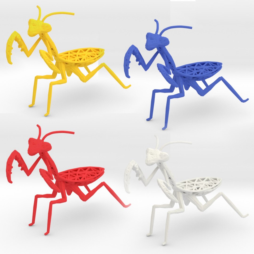 Insects Praying Mantis Model - TurboSquid 1483210