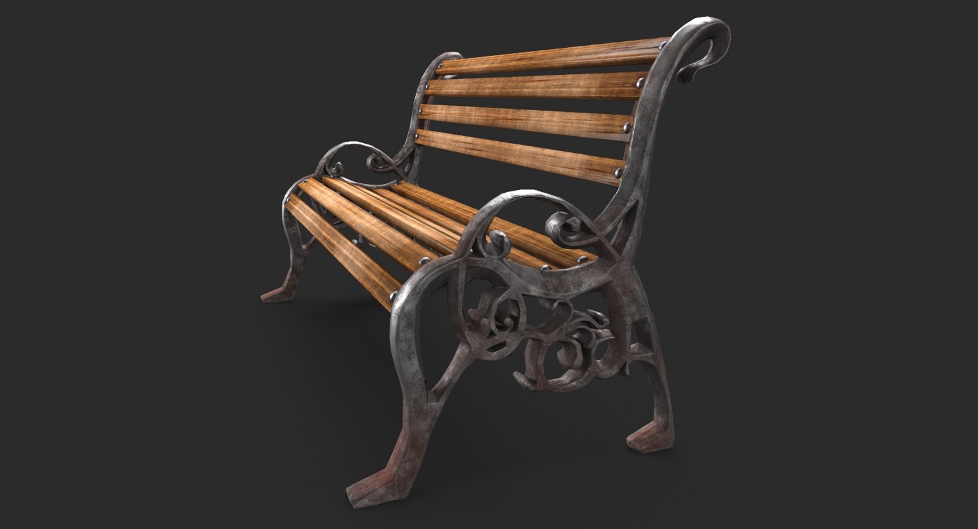 3D model park bench - TurboSquid 1327871