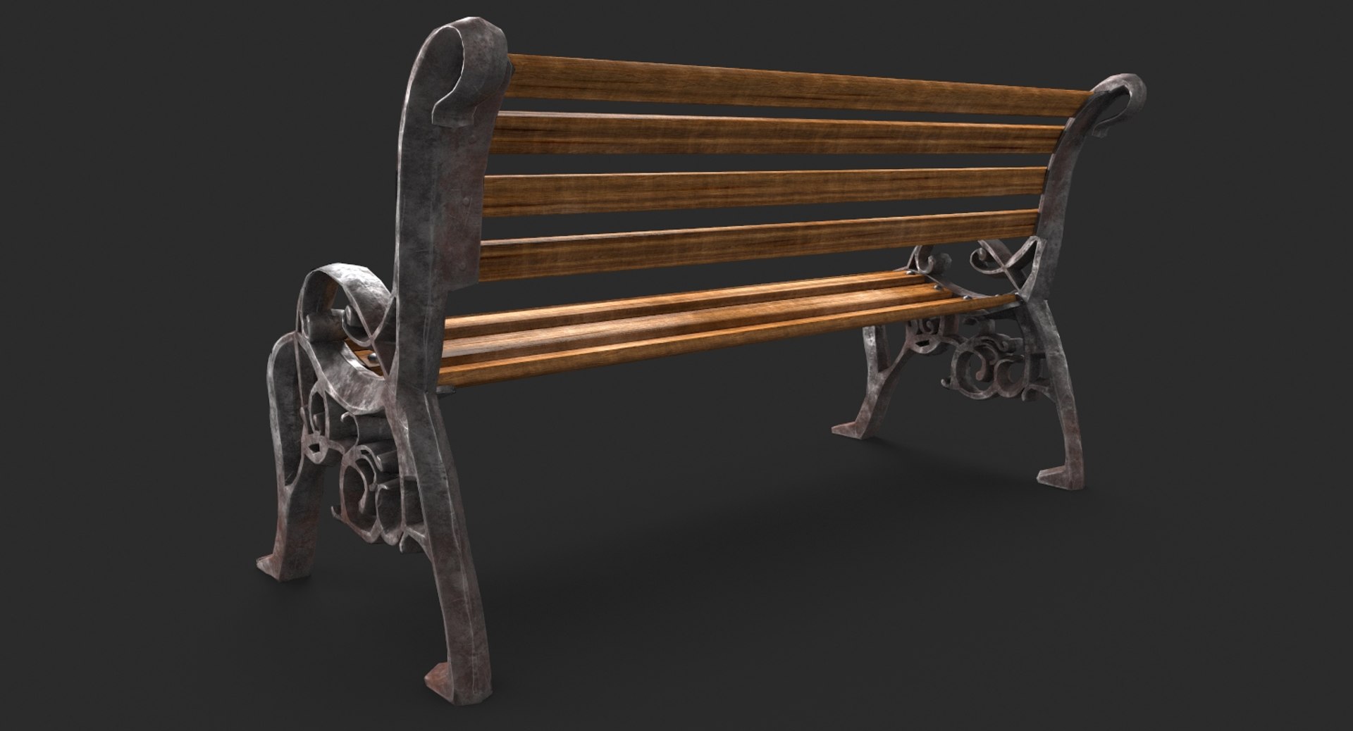 3D model park bench - TurboSquid 1327871