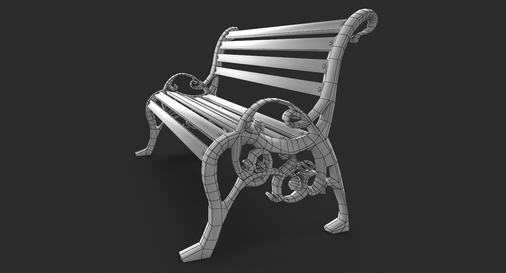 3D model park bench - TurboSquid 1327871