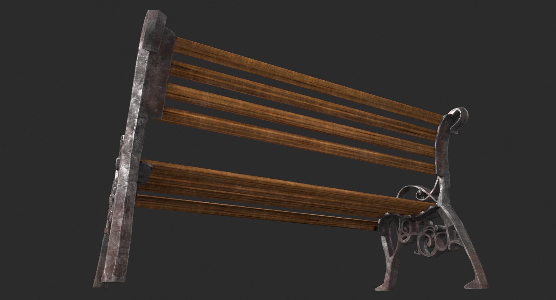 3D model park bench - TurboSquid 1327871