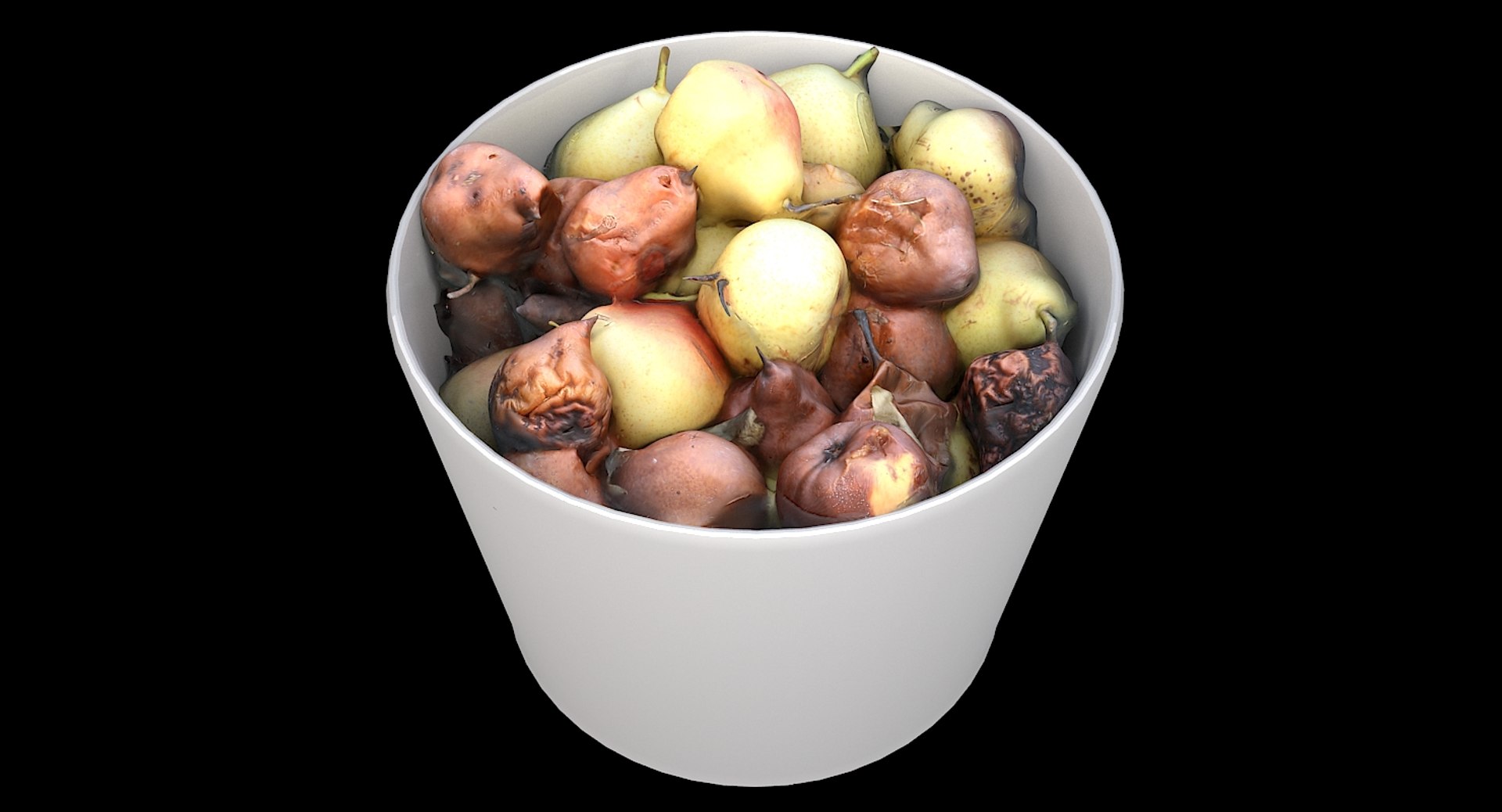 3D Rotten Pears - TurboSquid 1326151