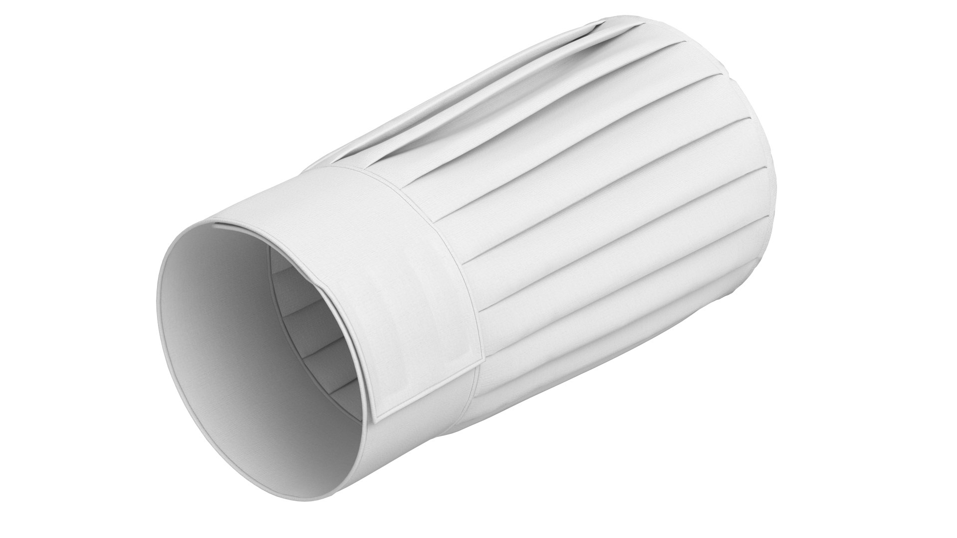 3D Model White Tall Chef Hat - TurboSquid 2149386