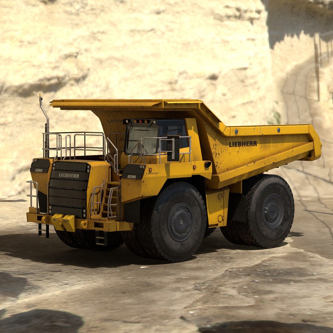 Dirty Mining Dump Truck PBR 3D - TurboSquid 2239528
