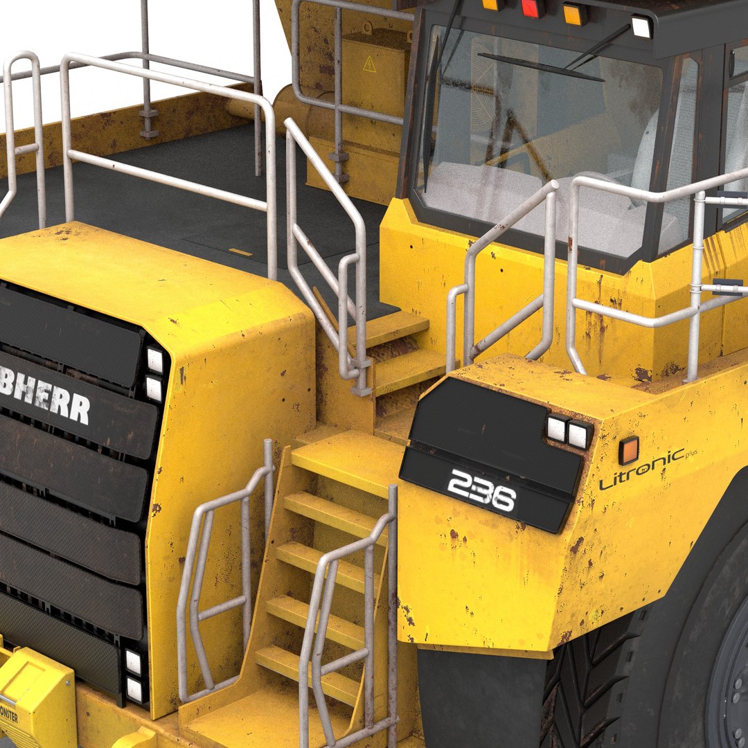 Dirty Mining Dump Truck PBR 3D - TurboSquid 2239528